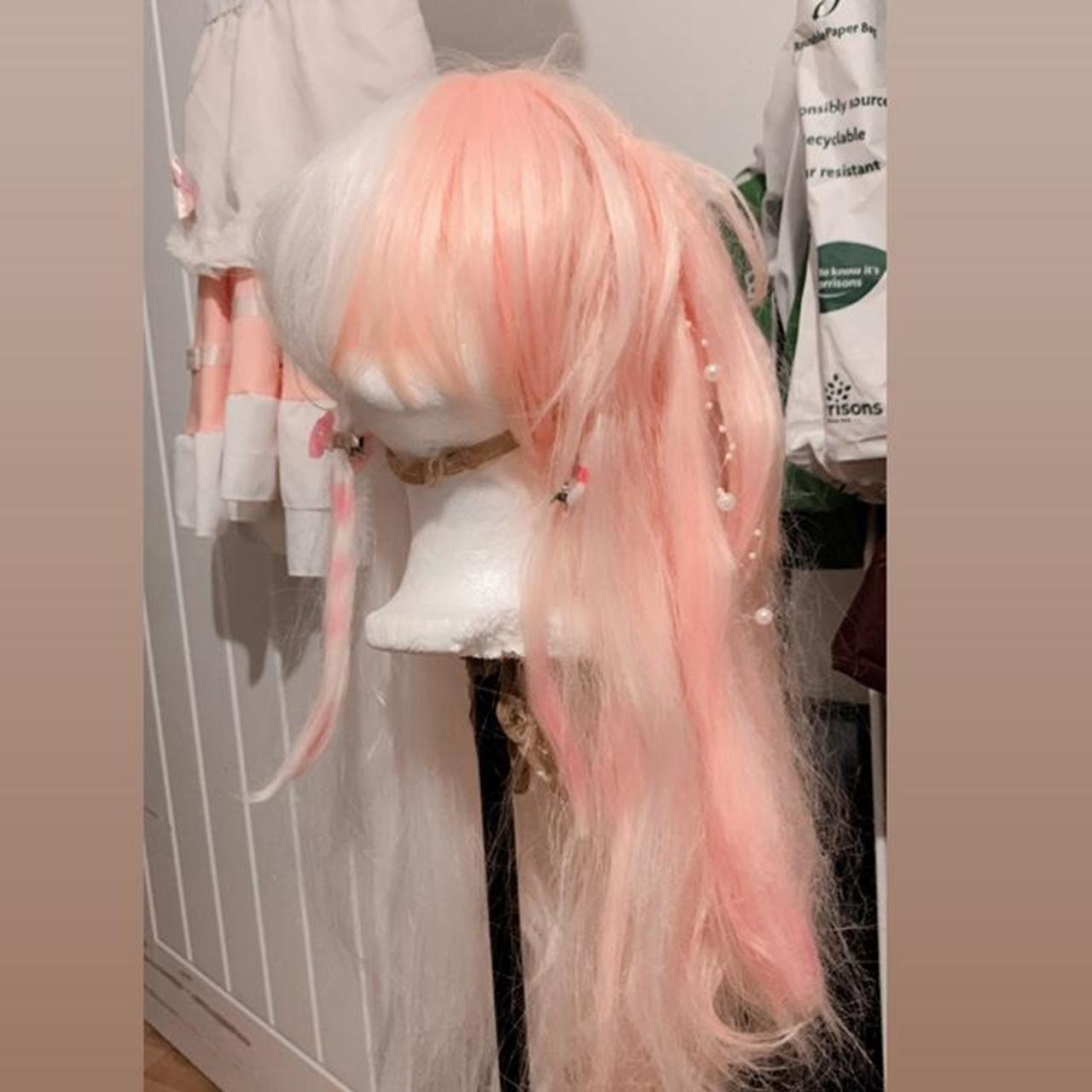 monomi danganronpa styled wig -🌸 -🤍 crimped and... - Depop