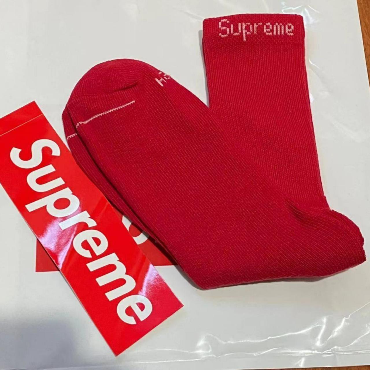 Supreme With Red Supreme Label Socks-All Color- (ONE... - Depop