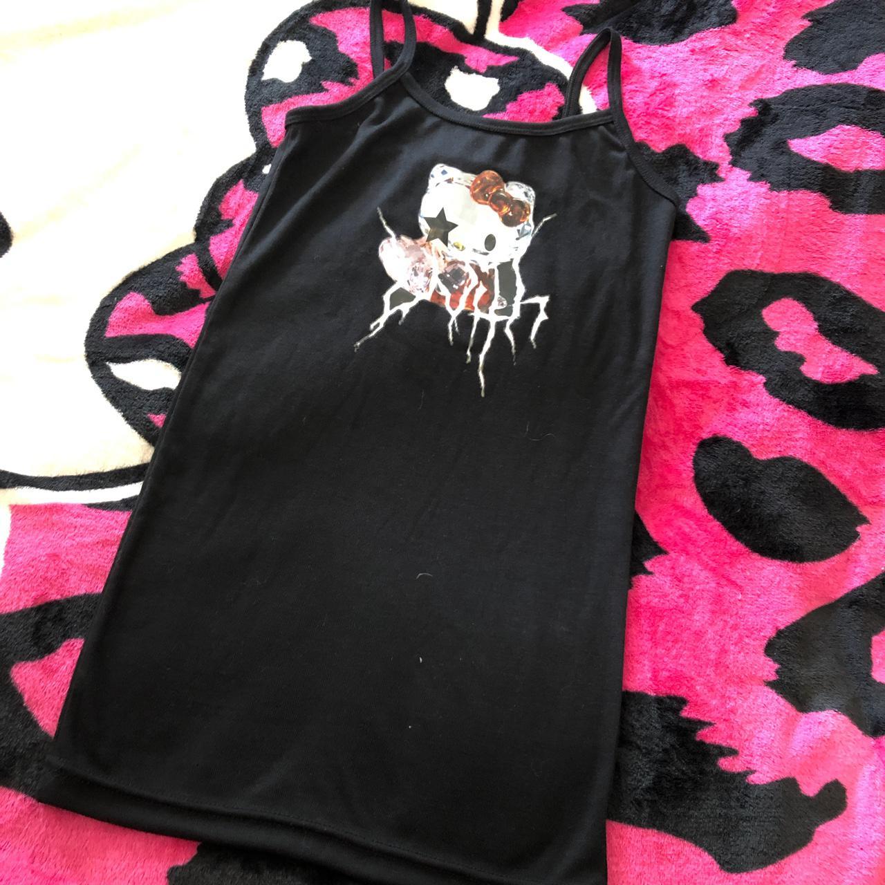Demonic abstract hello Kitty tank top in XS 30cm... - Depop