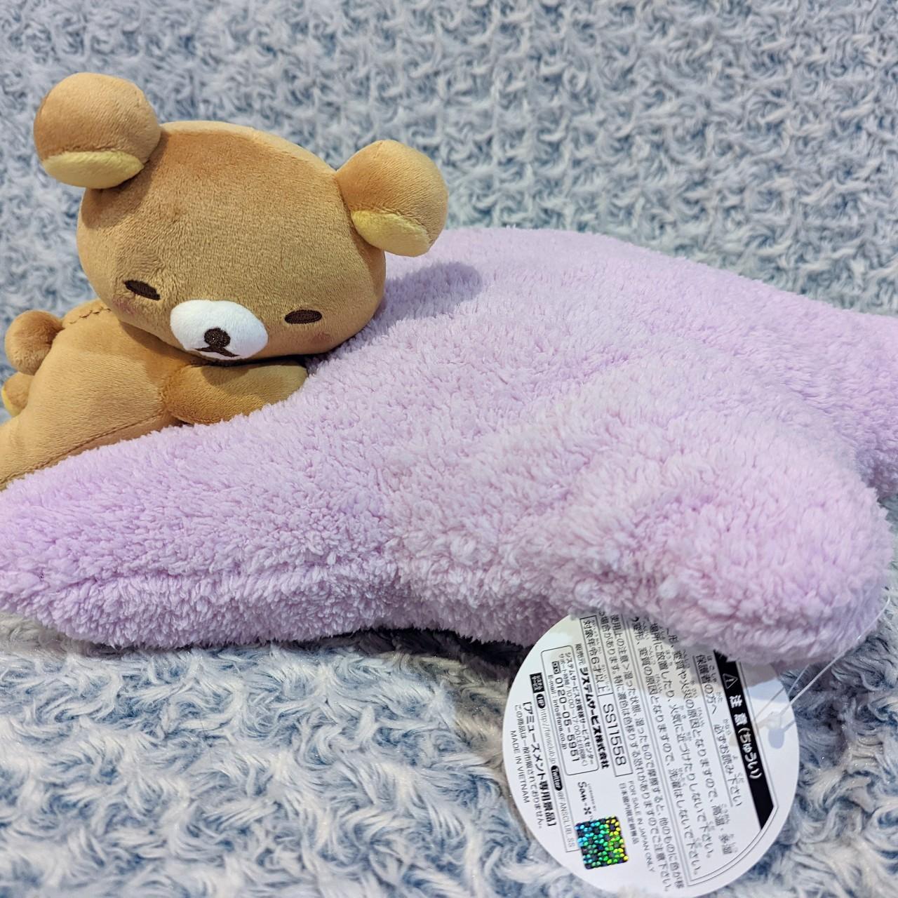Rilakkuma Plush Star Cushion Purple San-X Brand New... - Depop