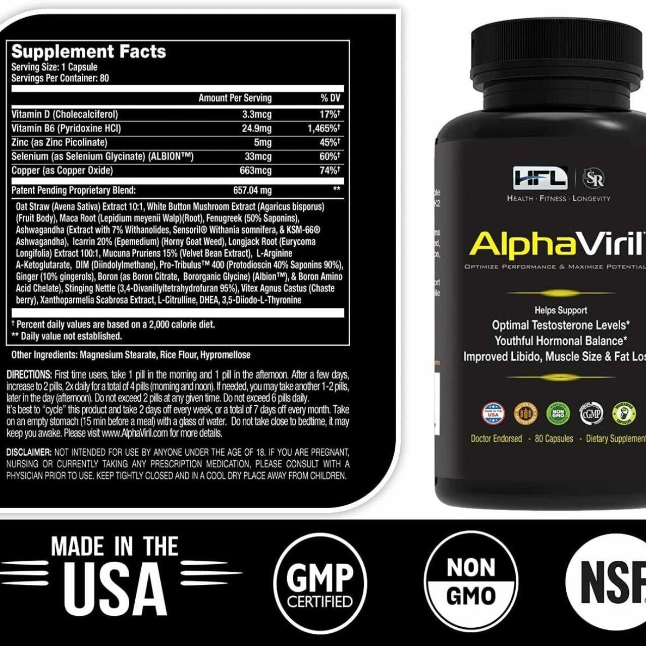 AlphaViril by Dr Sam Robbins Natural Testosterone... - Depop