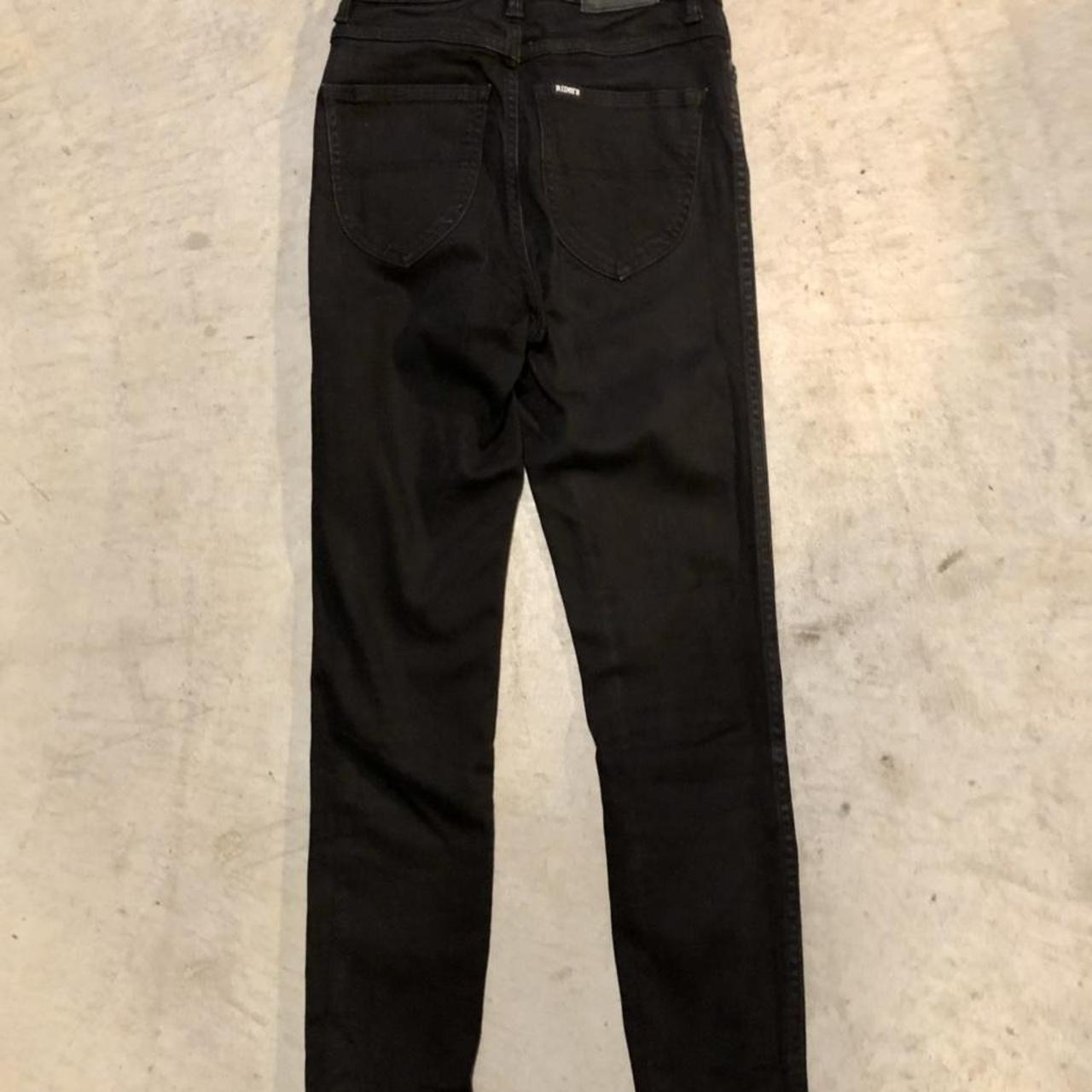 Riders by Lee Jeans - size 7 High-rider black slim... - Depop