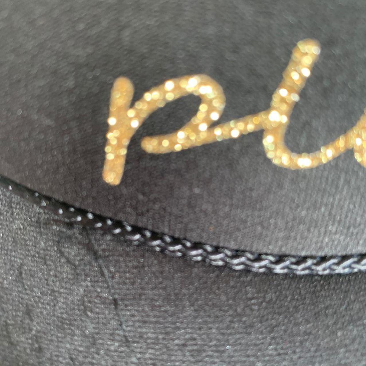Women's Black and Gold Hat | Depop