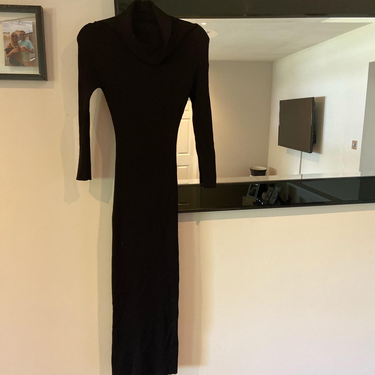 Long ribbed wool dress worn once size 10 - Depop