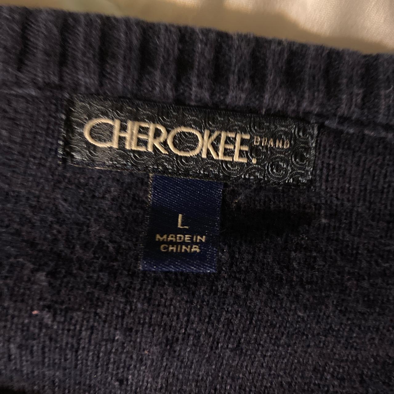 Cherokee Men's Navy and Blue Sweatshirt | Depop