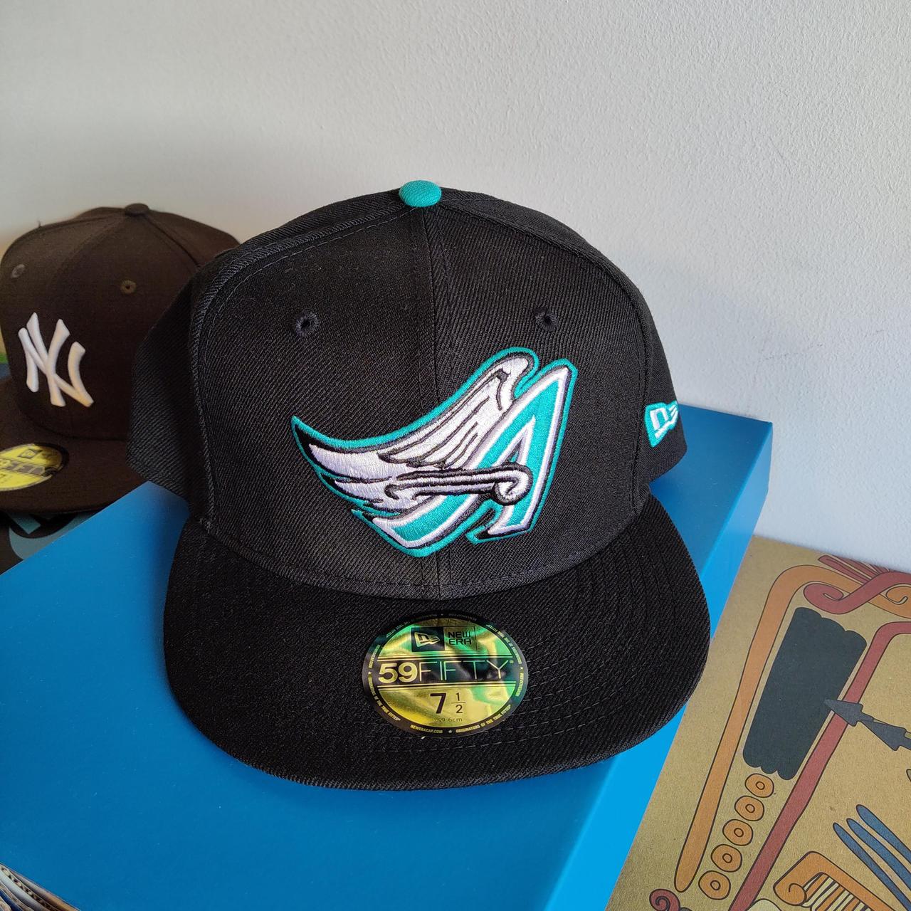 New Era Fitted Hat California Anaheim Angels (size 7... - Depop