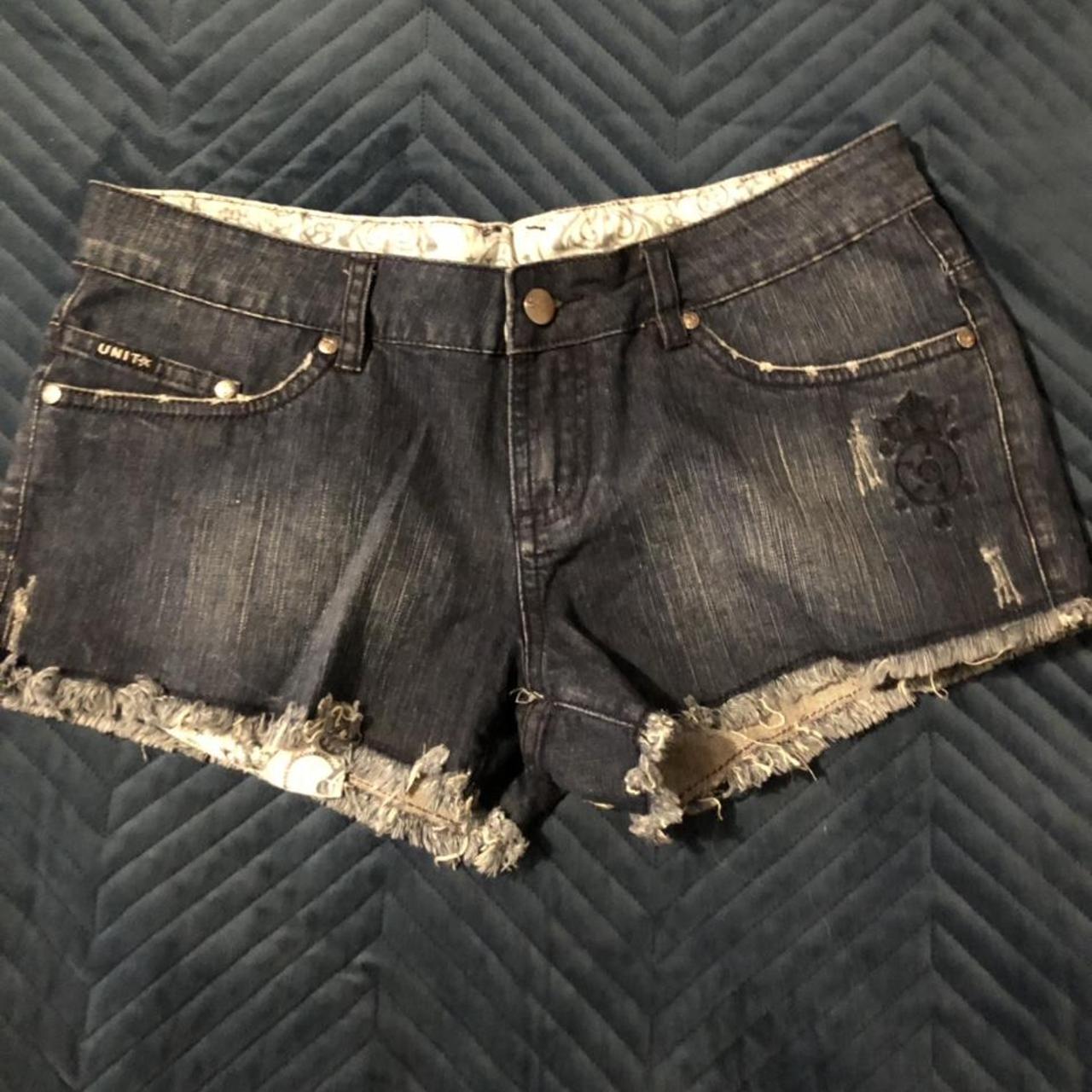 Brand new UNIT mini denim shorts women’s 12 best fit - Depop