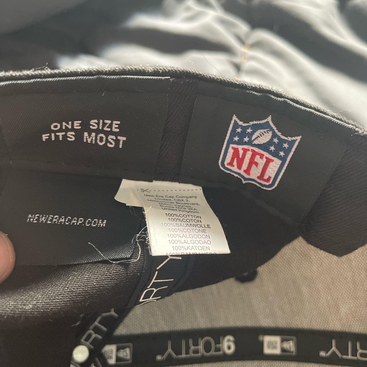 One size, New Era, NFL black cap. Hardly worn. - Depop