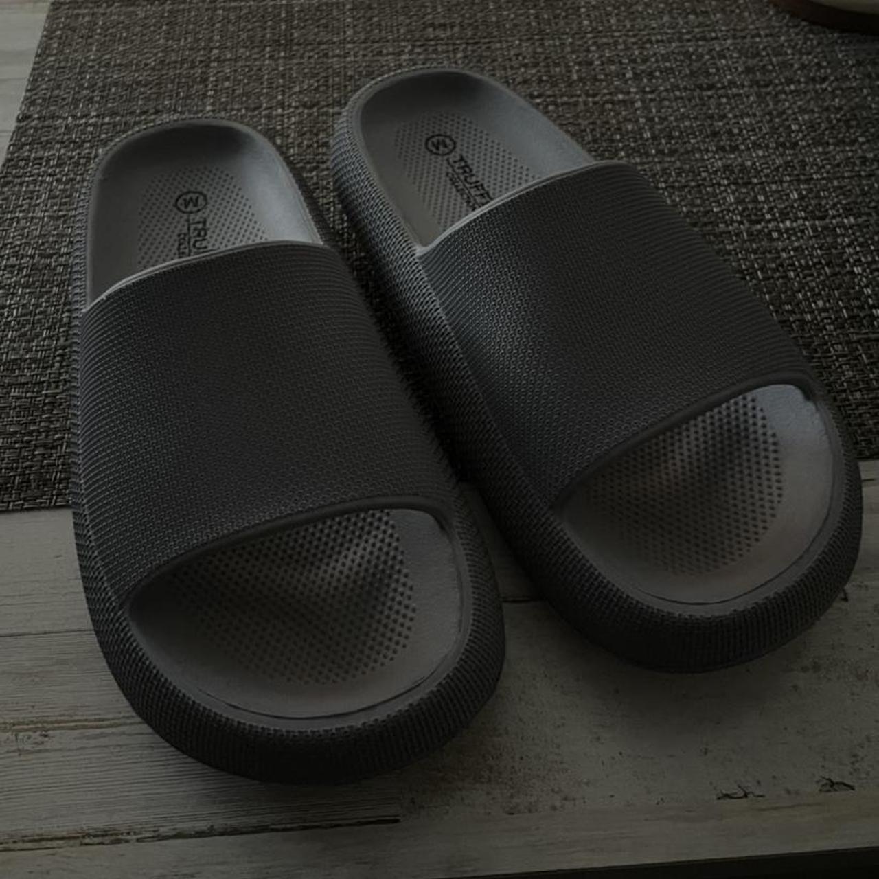 ASOS Women's Grey Slides | Depop