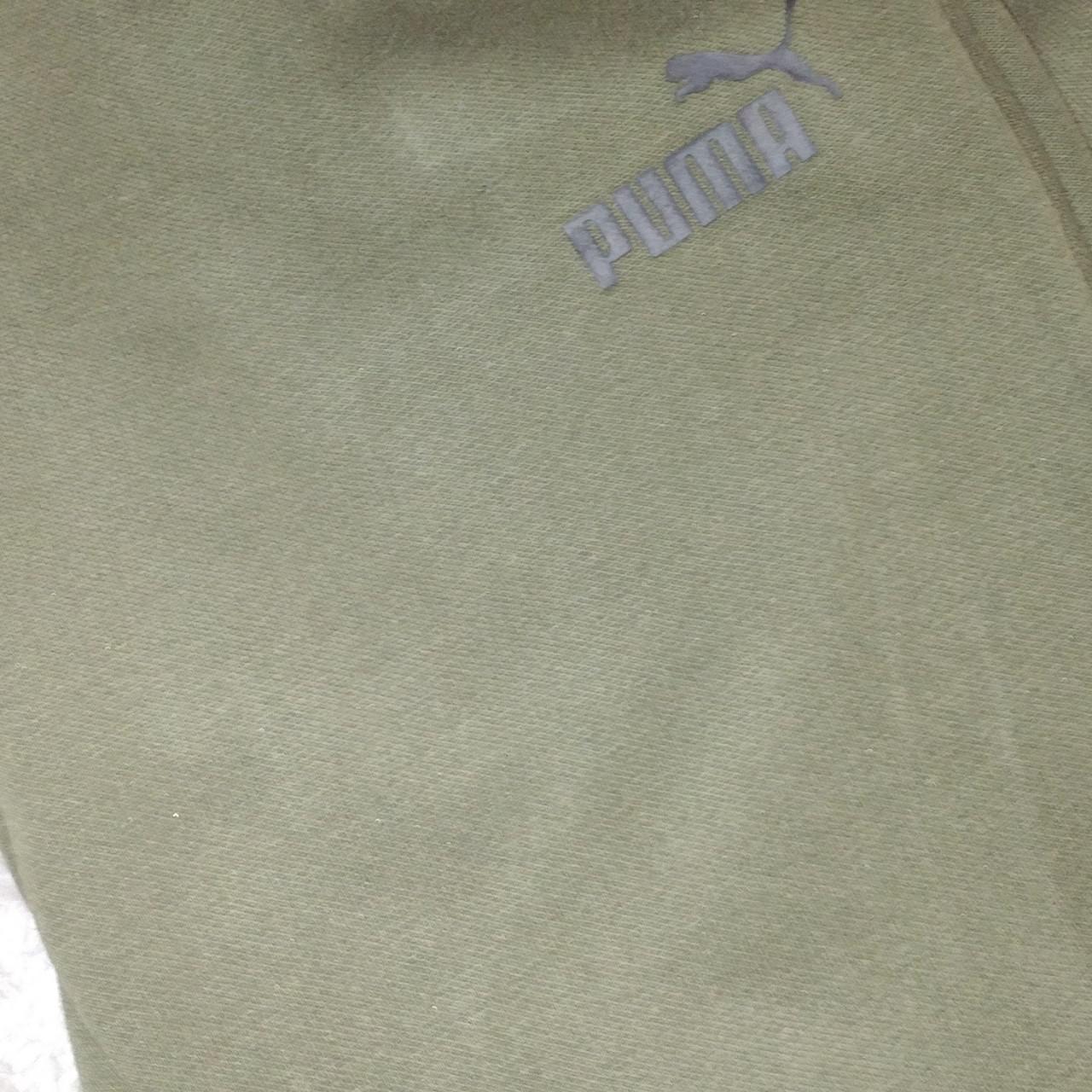 Khaki green puma tracksuit worn once, no damage or... - Depop