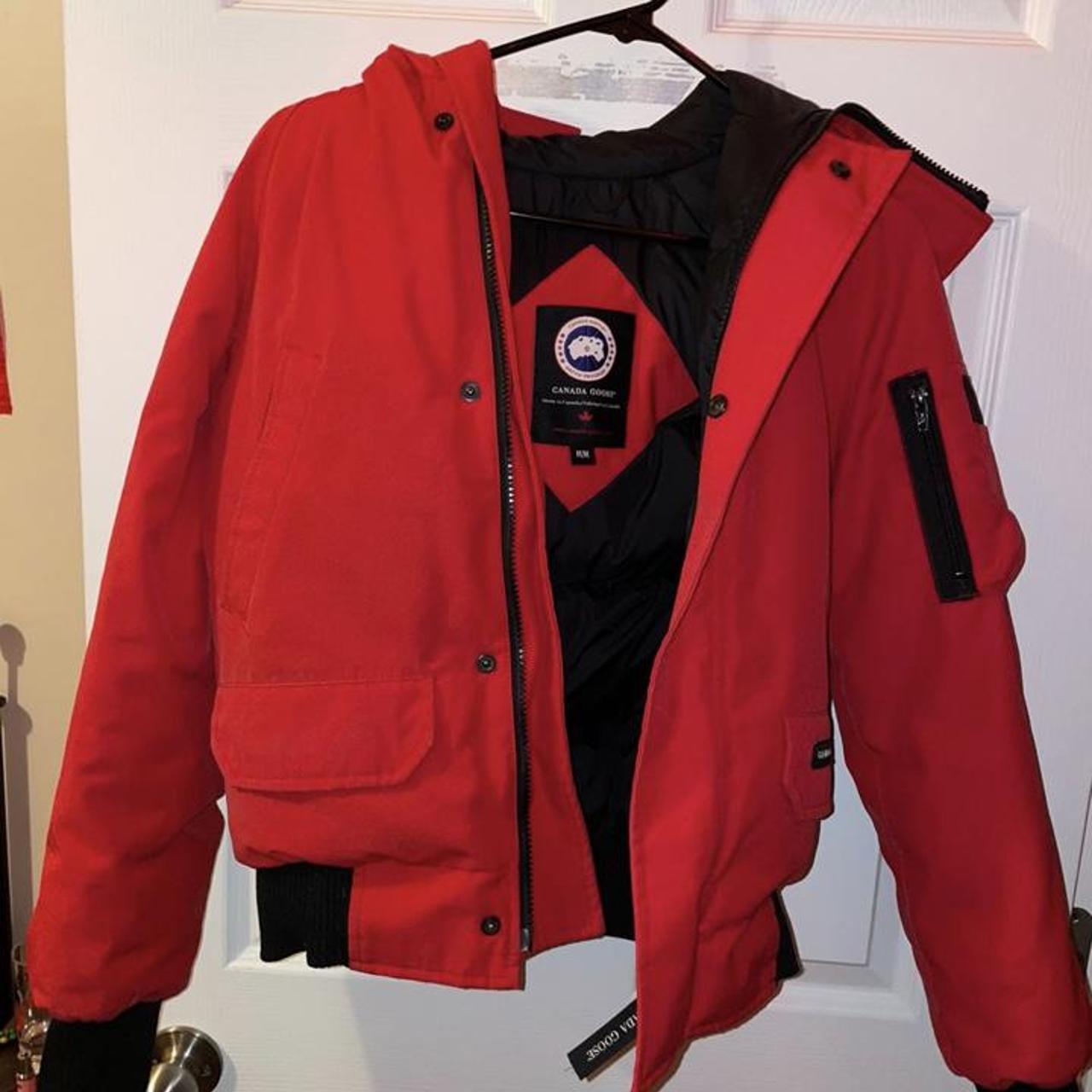 Canada Goose Men's Red Jacket | Depop