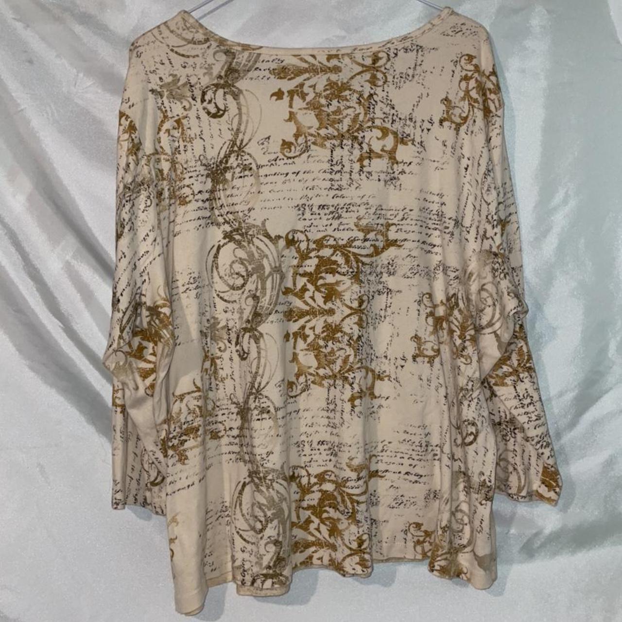 Pretty cream color coffee bar shirt, with... - Depop