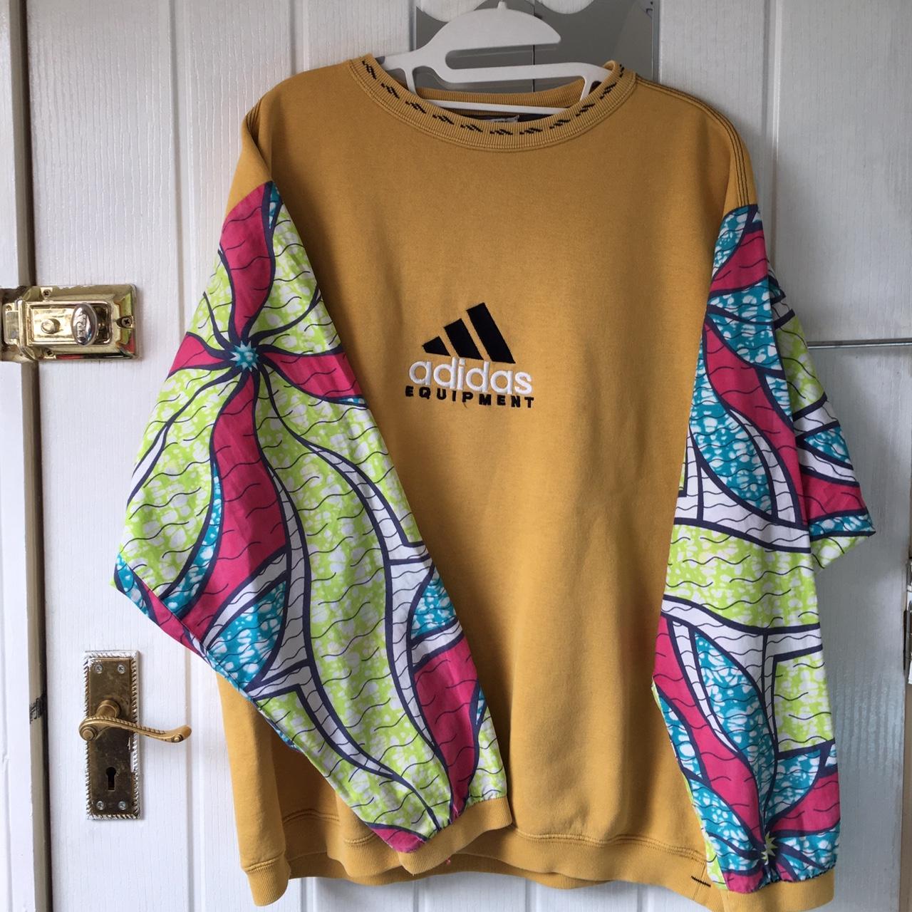 Reworked 90s Adidas Sweatshirt #reworked... - Depop