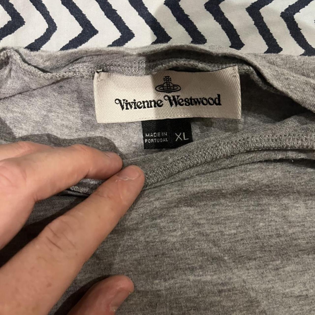 Mens grey Vivienne Westwood t shirt. Size XL Crew... - Depop