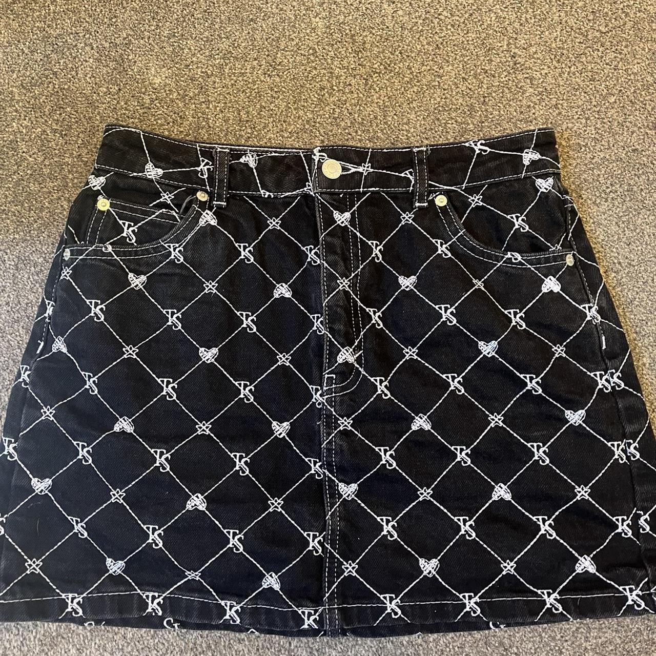 Topshop monogram skirt @lizzywray - Depop