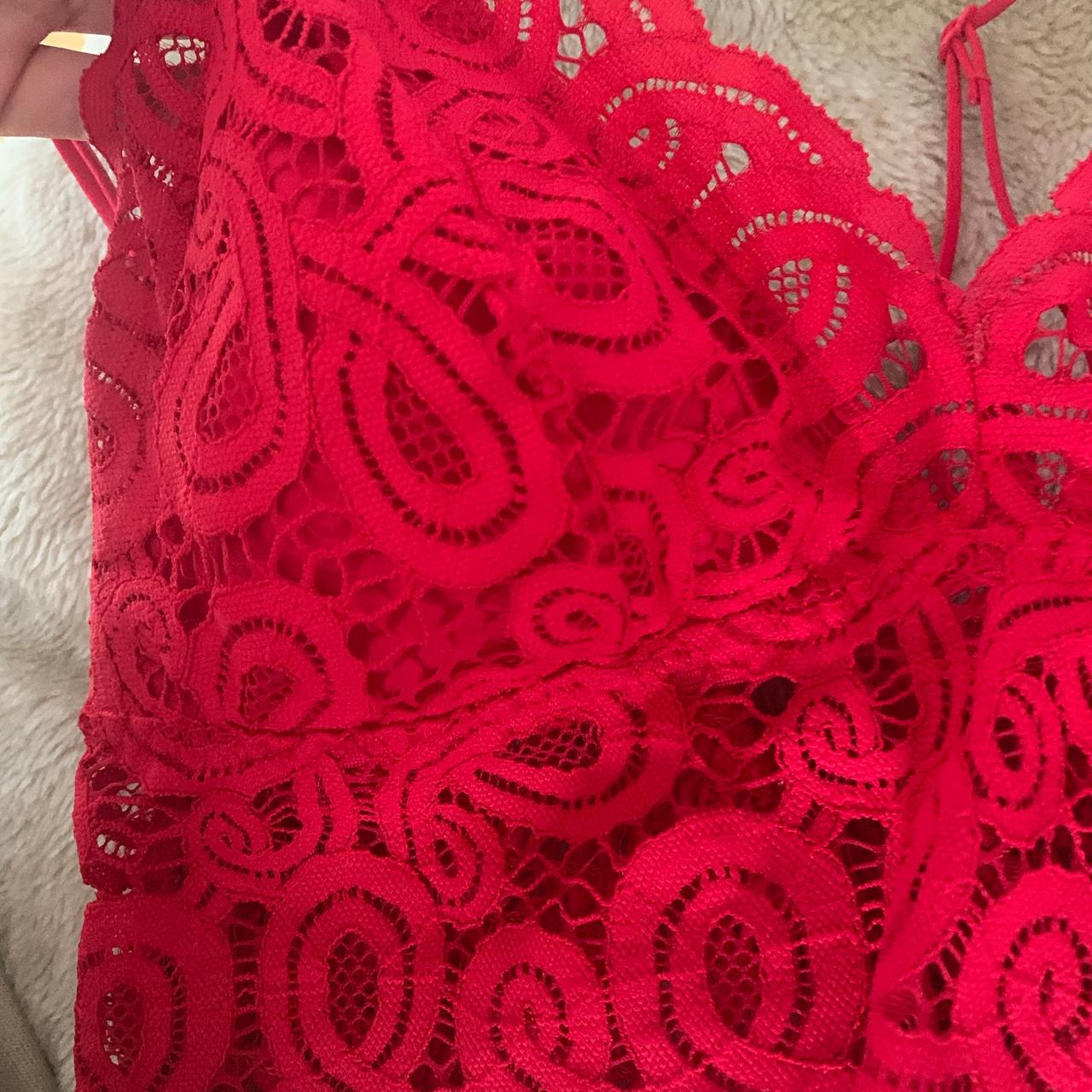 VICTORIAS SECRET RED BRALET Perfect condition - Depop