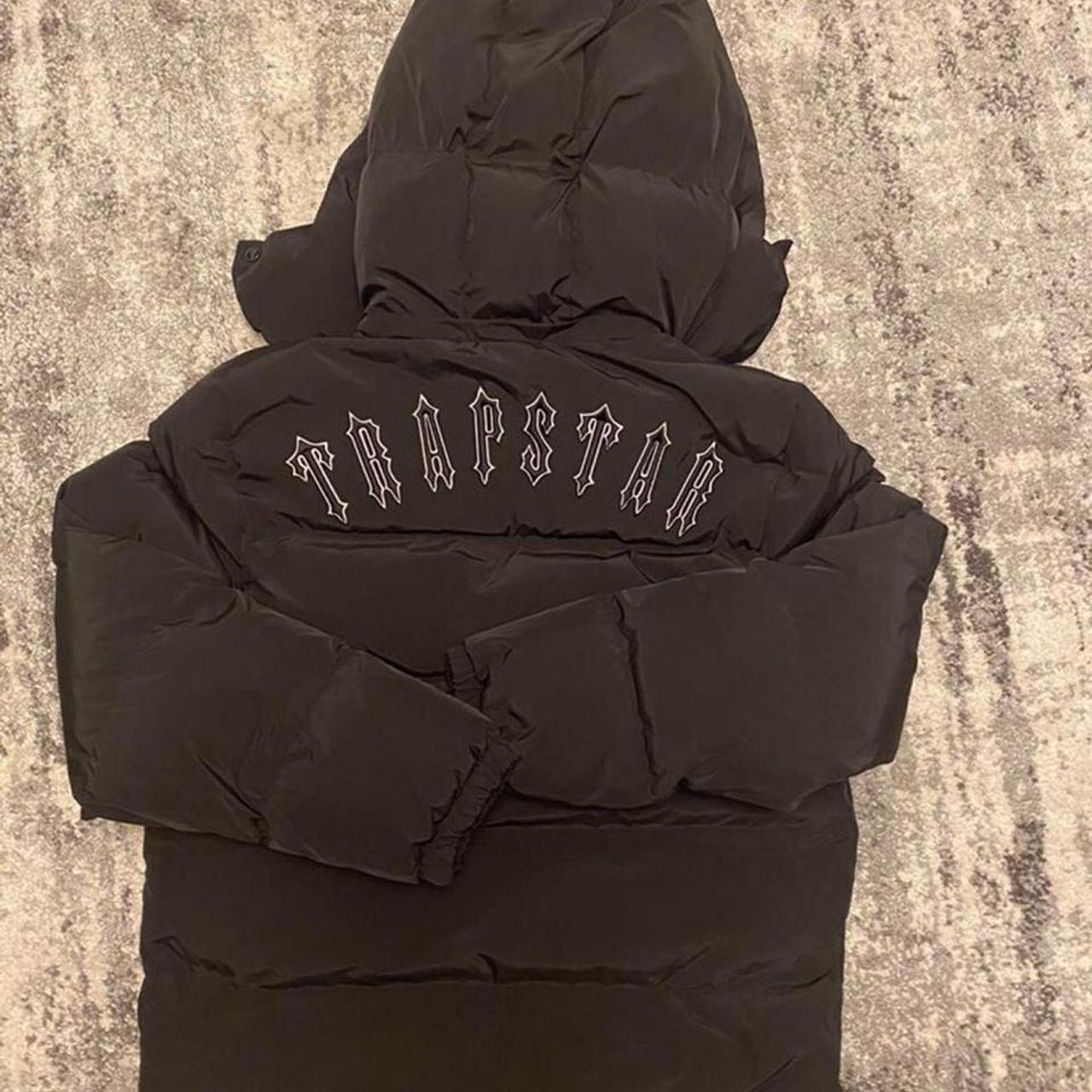 Mens Black Trapstar Jacket Brand new sealed Bank... - Depop