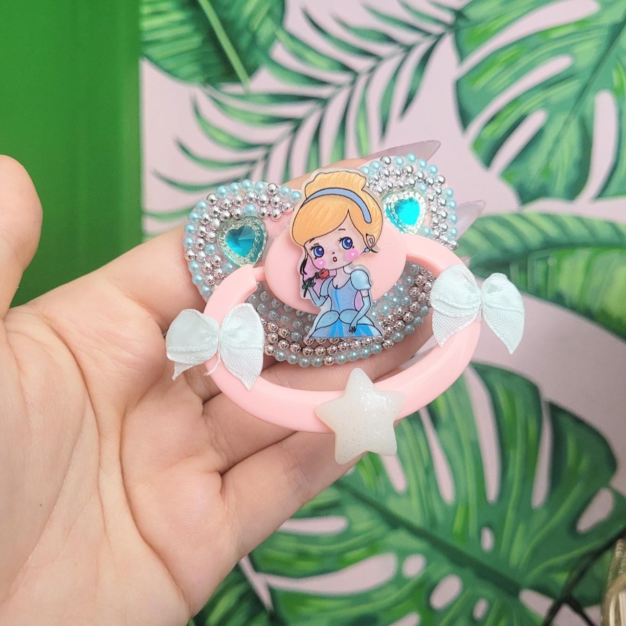 Princess theme themed fully deco'd paci with... - Depop