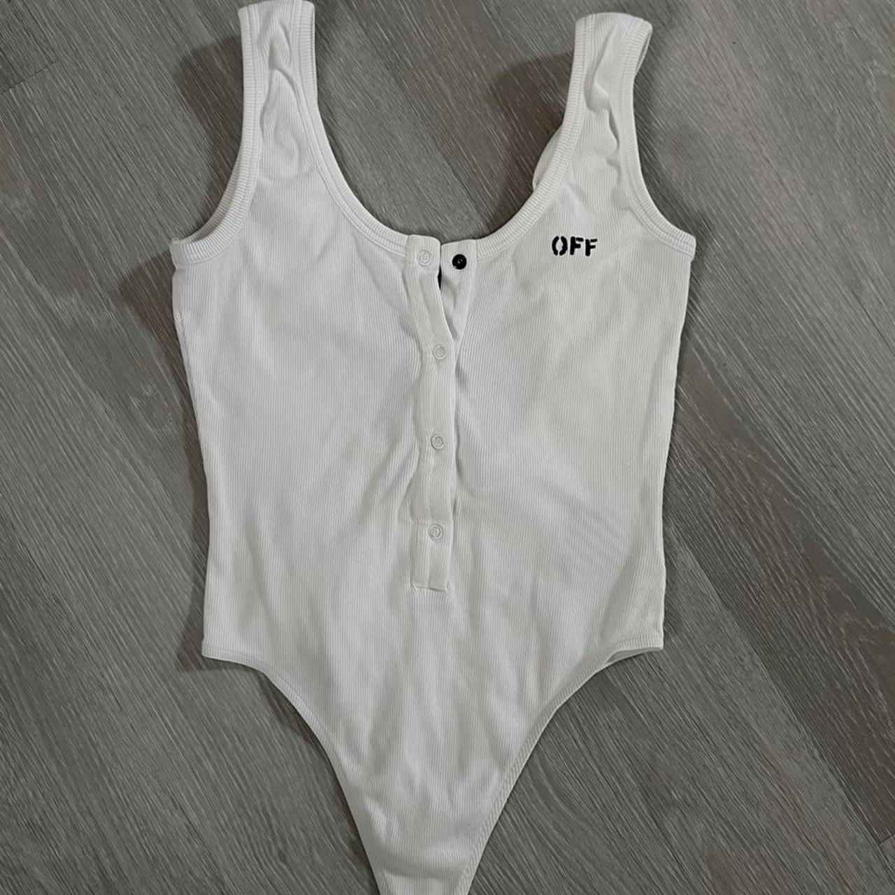 OFF-WHITE body suit Bought off Farfetch for... - Depop