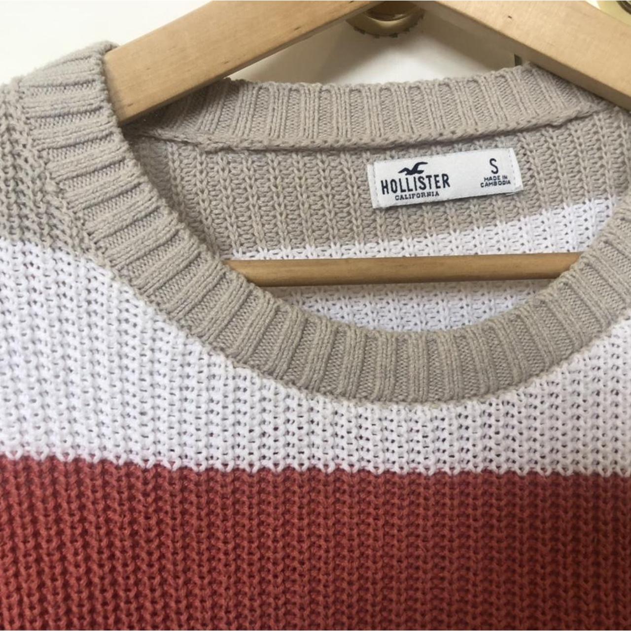 hollister knit jumper, so soft! not worn much, good... - Depop