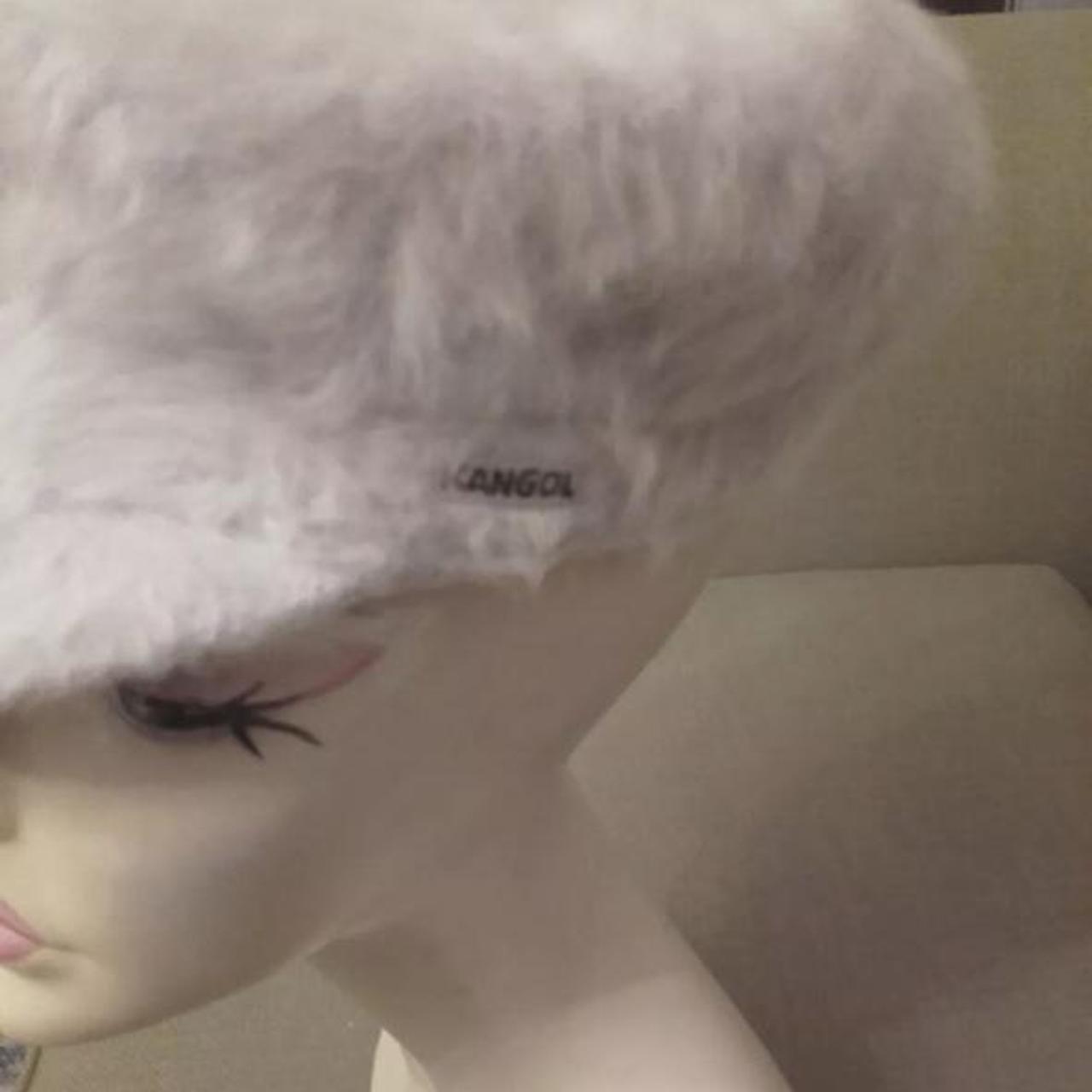 blue/grey kangol angora cap furgora enfield. size... - Depop