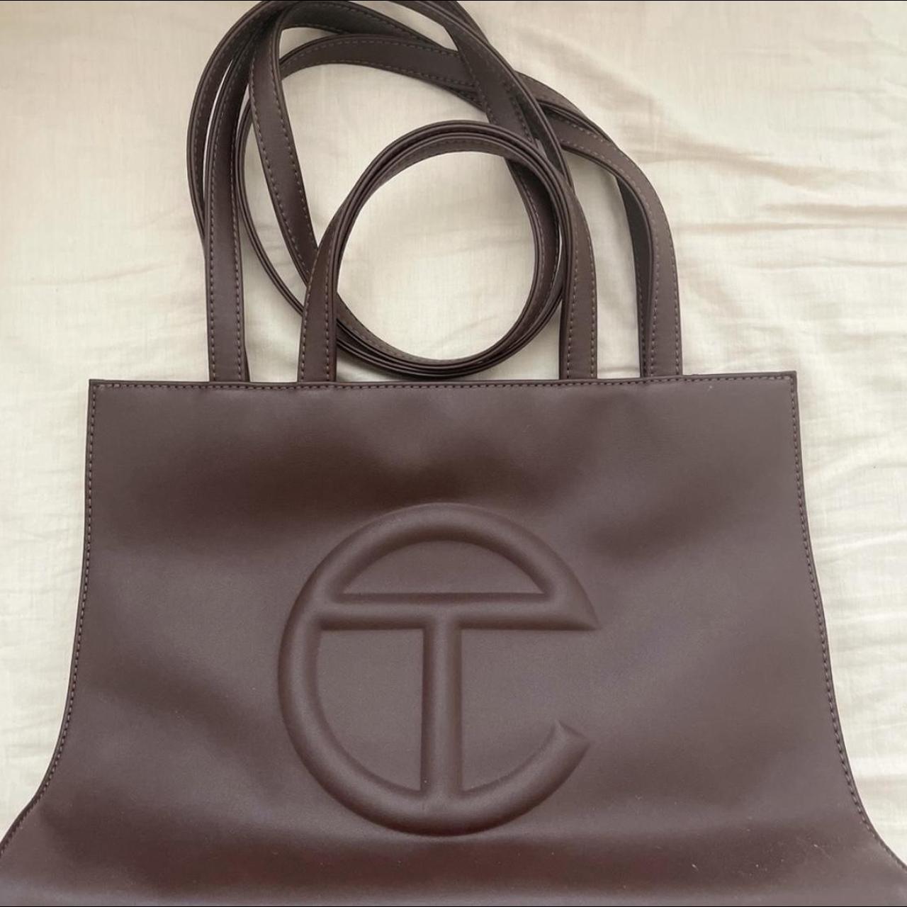 Telfar Medium Chocolate Bag - Depop