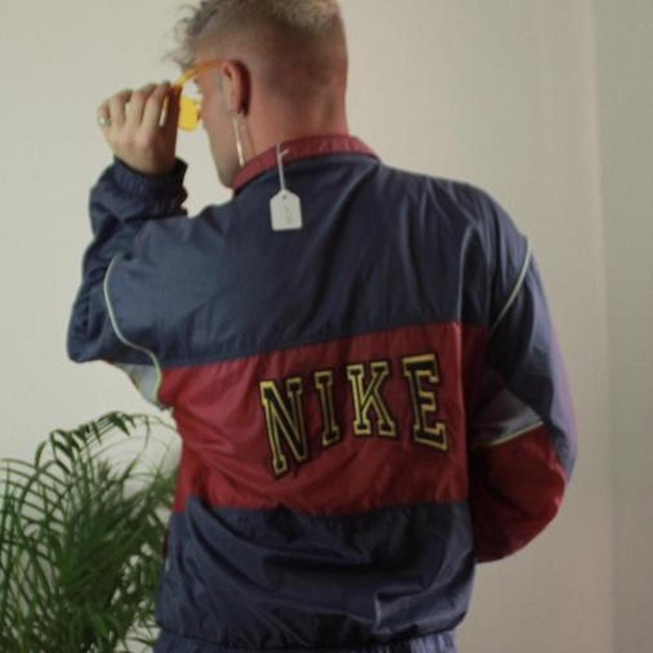 Uni sex ️💙 Vintage 1980’s Nike chunky spell out... - Depop