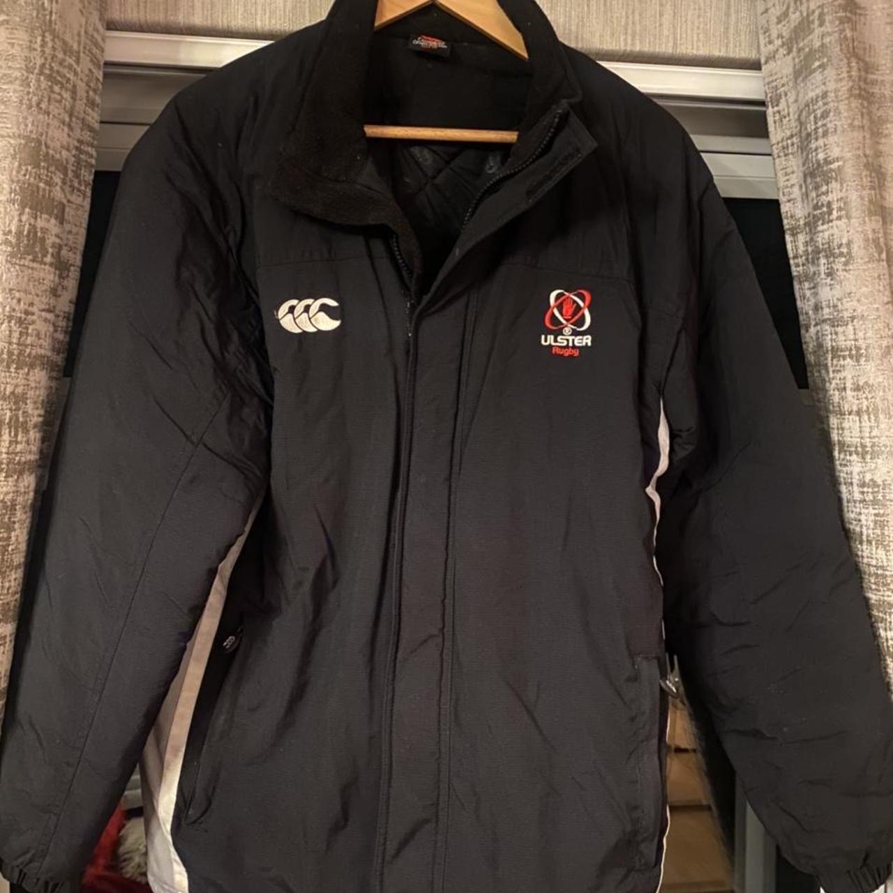 Vintage Canterbury Ulster Rugby winter coat/padded... - Depop