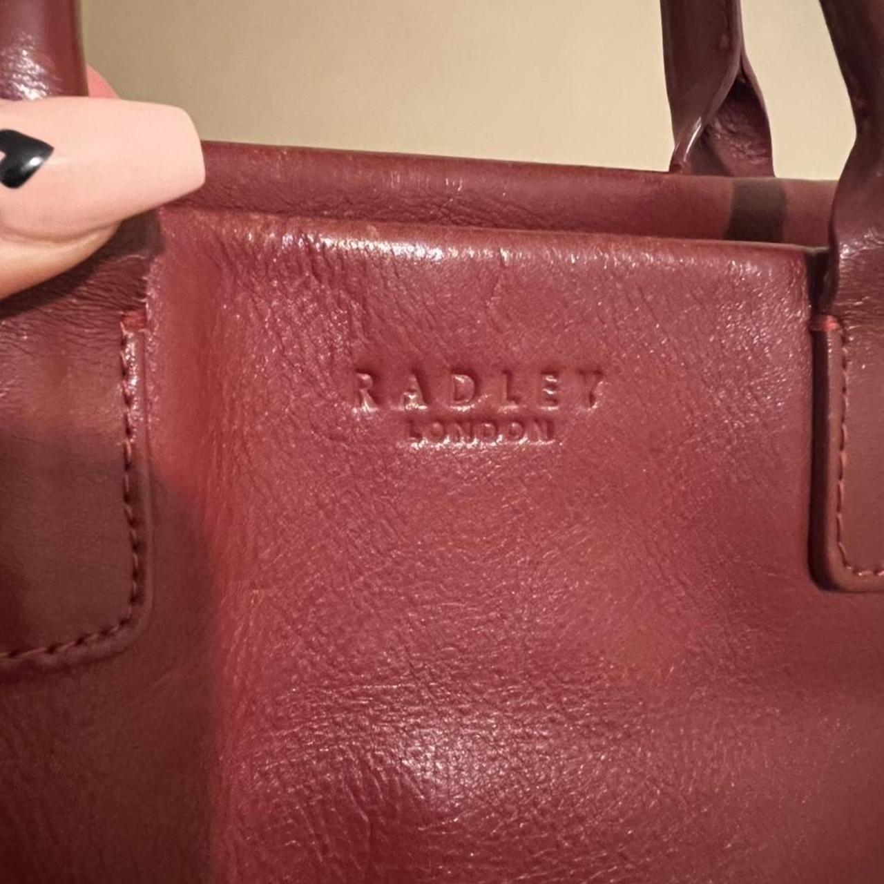 Red Radley Handbag • Genuine • Has back pocket & 3... - Depop