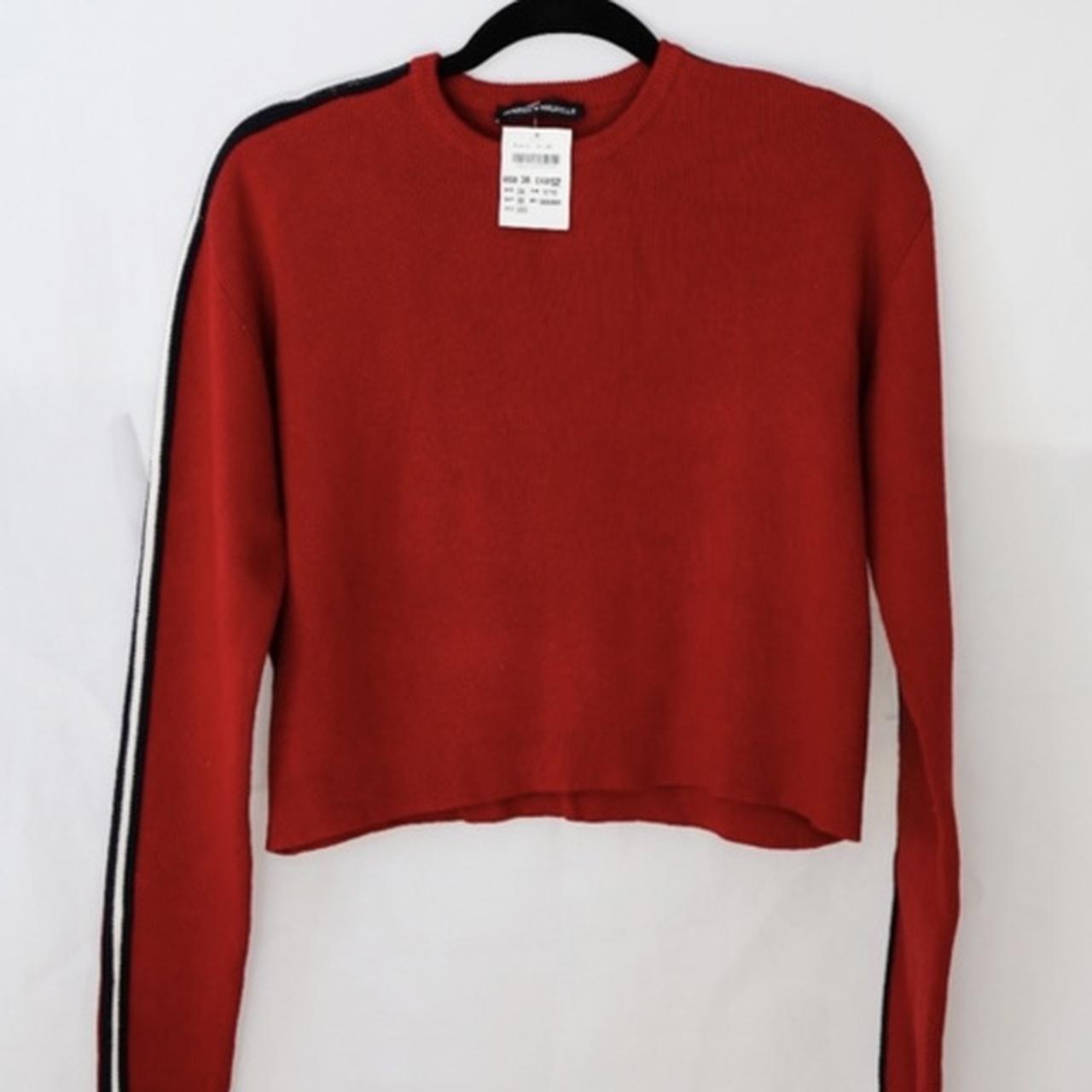 Red Jessica Brandy Melville Sweater only worn a... - Depop