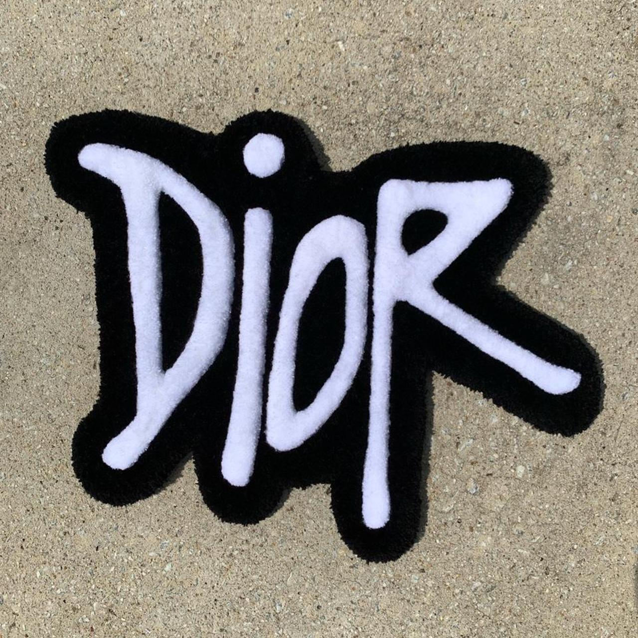 DIOR RUG (custom made by me!) 19 in X 15 in Please... - Depop
