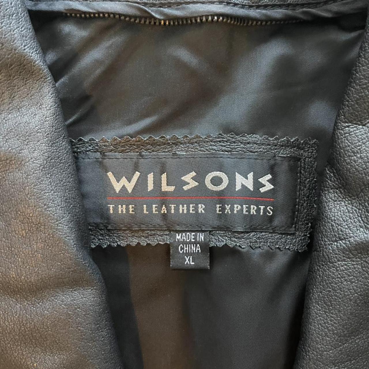 Wilson’s Leather Men's Black Coat | Depop