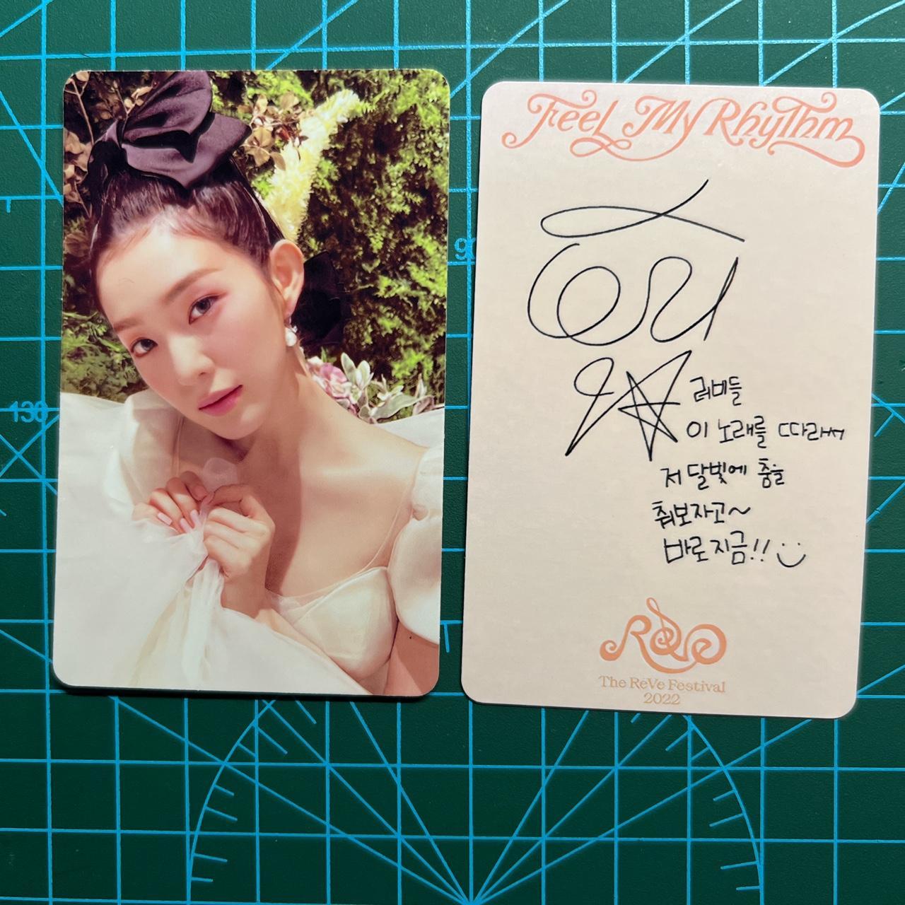 Irene photocard feel my rhythm the reve festival... - Depop