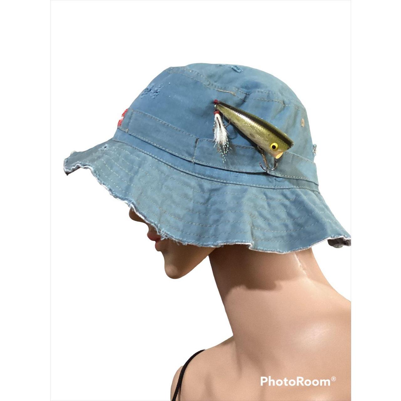 Great DISTRESSED Budweiser Bucket Hat,with attached... - Depop