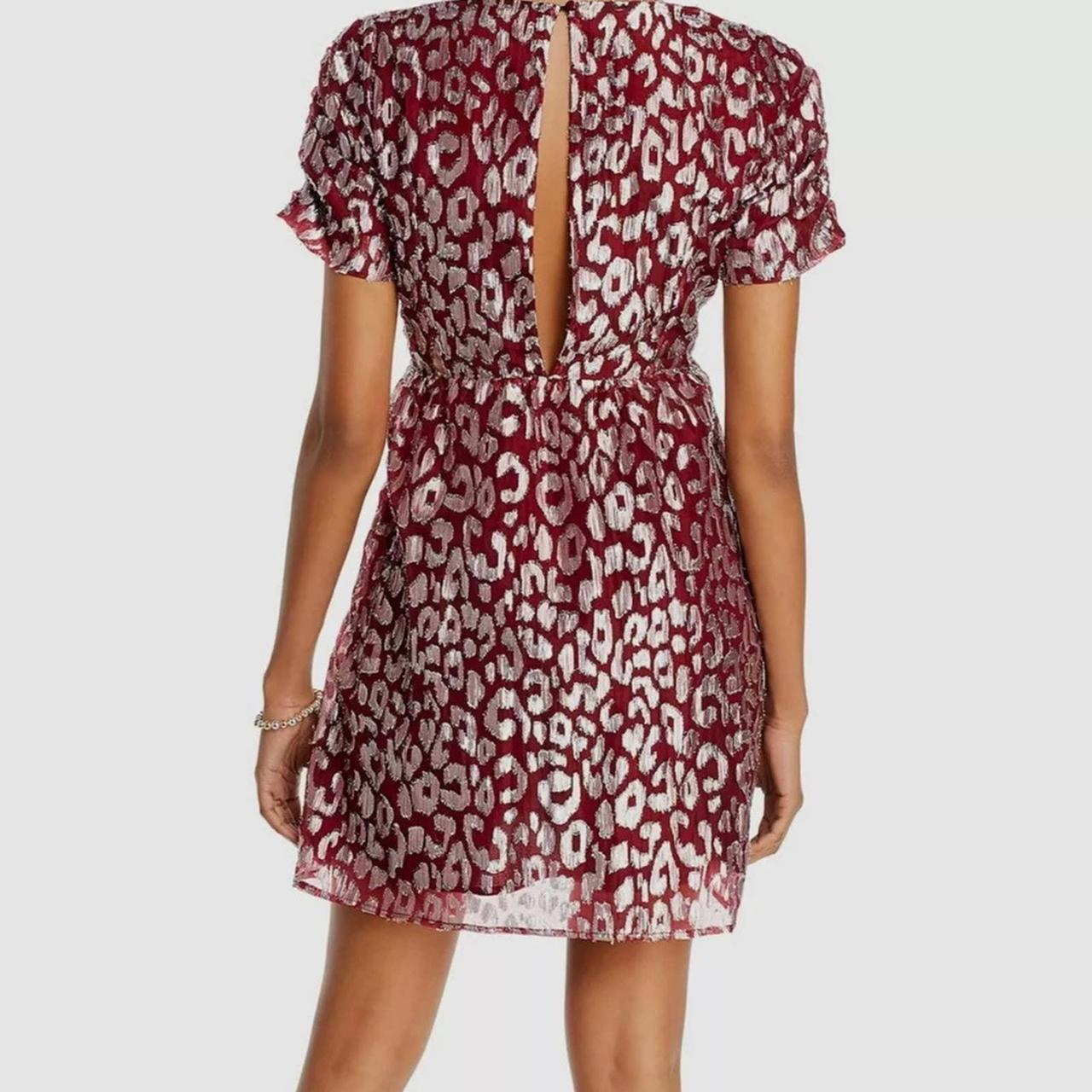 Aqua Bloomingdale’s Red Silver Dress Size Large... - Depop