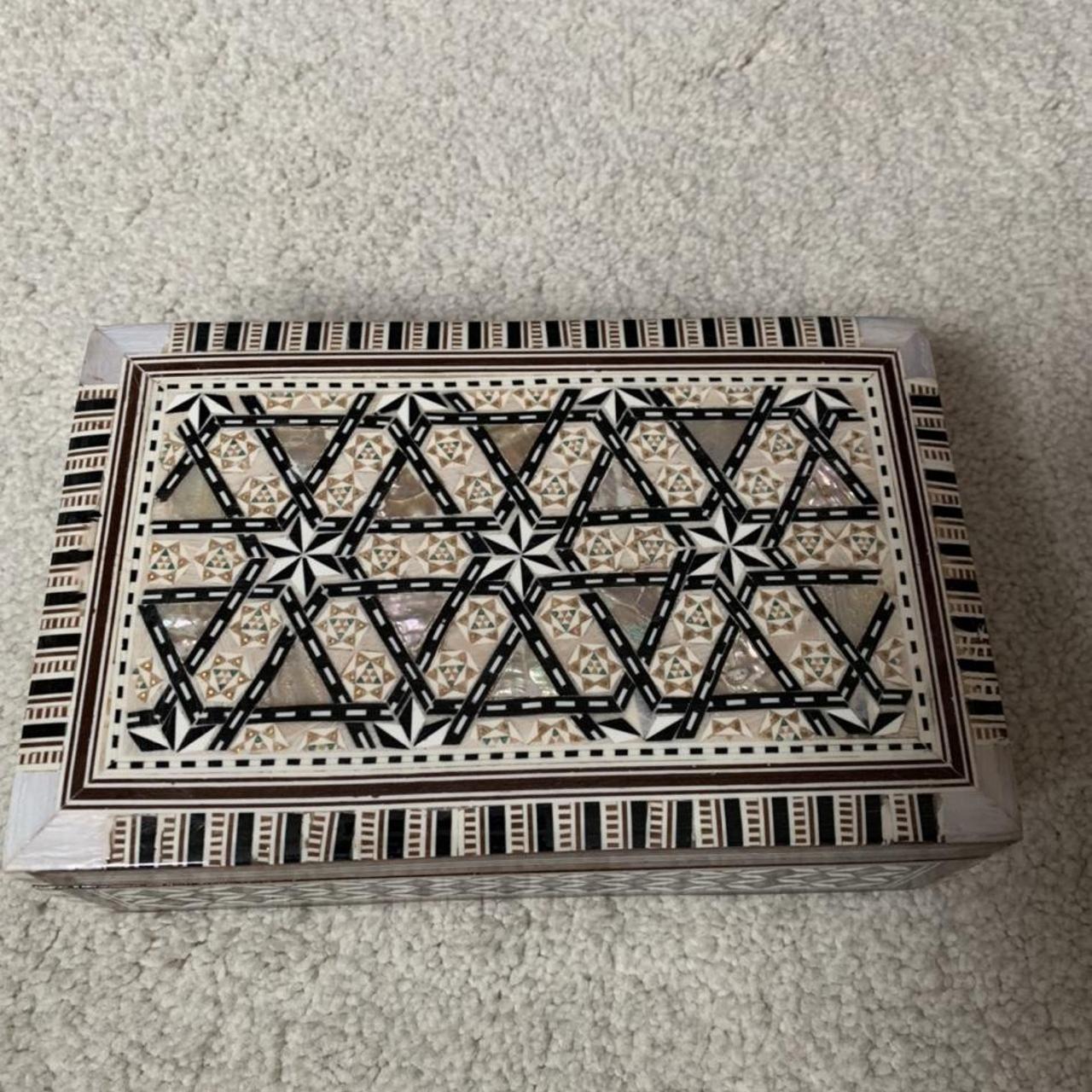 Moroccan Khatam Mother Of Pearl Inlaid Box Medium.... - Depop