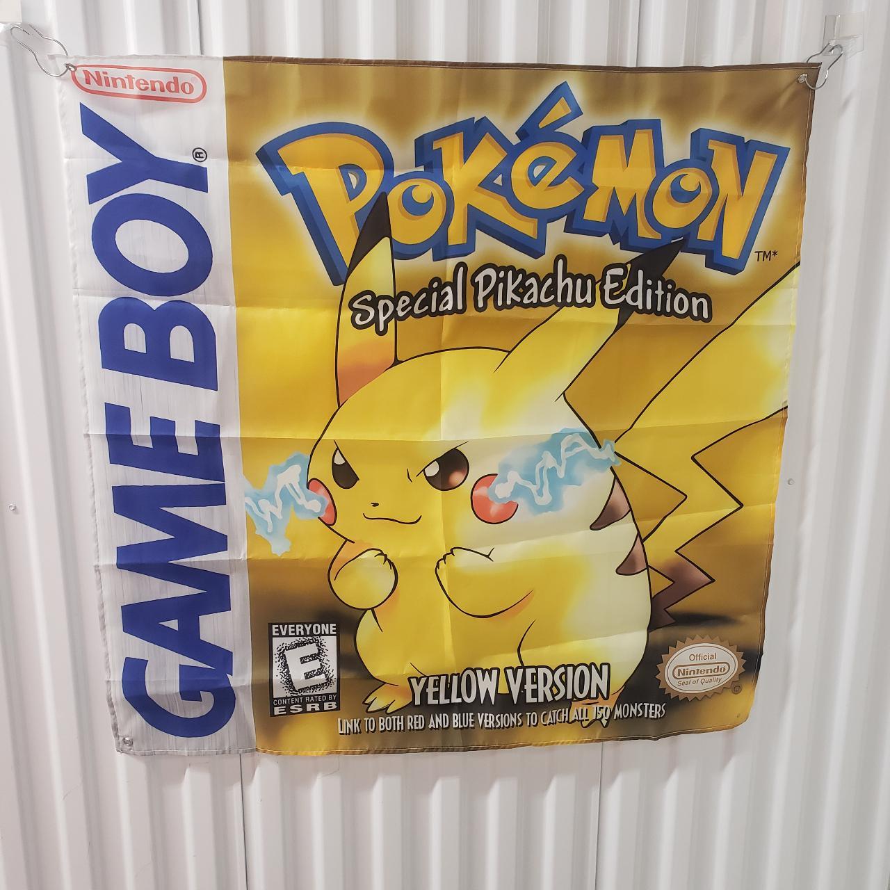 Pokemon Yellow Version Gameboy Wall Flag Banner ... - Depop