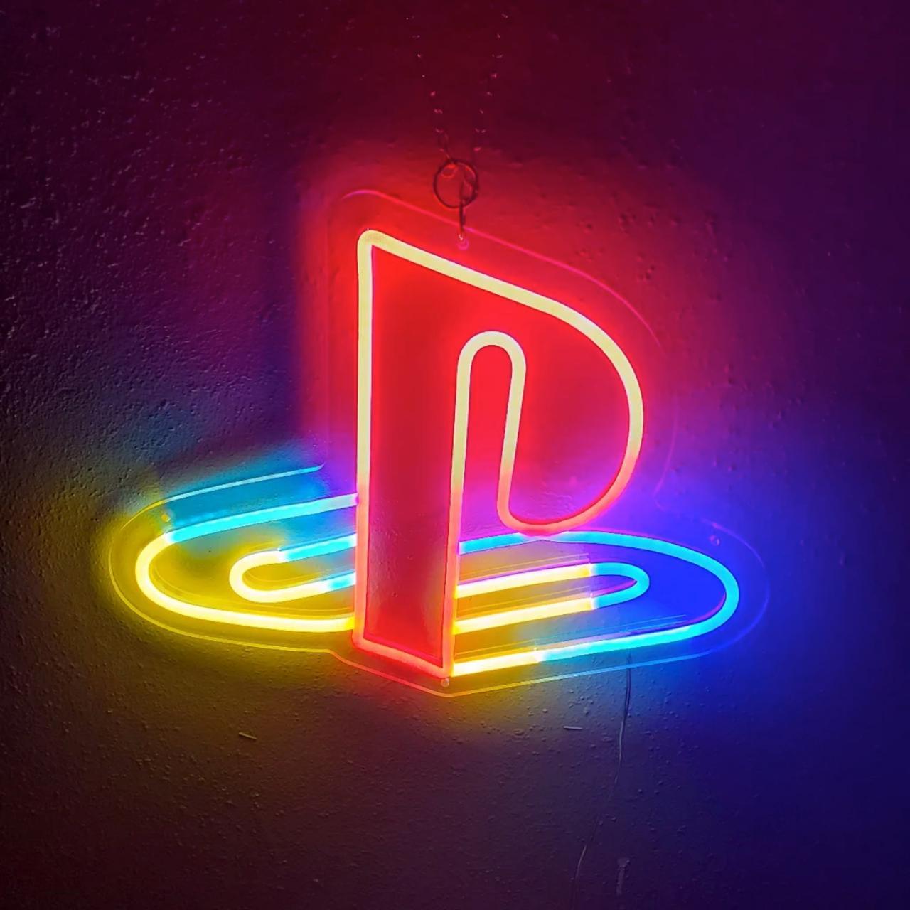 Playstation Logo Custom Made LED Neon Style Sign w/... - Depop