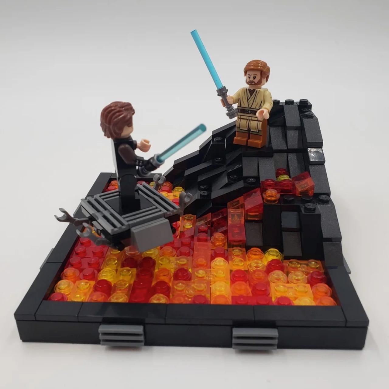 Obi-wan VS Anakin Skywalker Battle on Mustafar... - Depop
