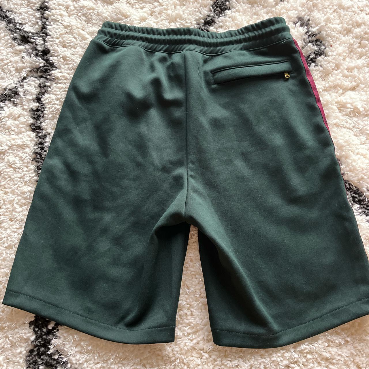 Kith Men's Burgundy and Green Shorts | Depop