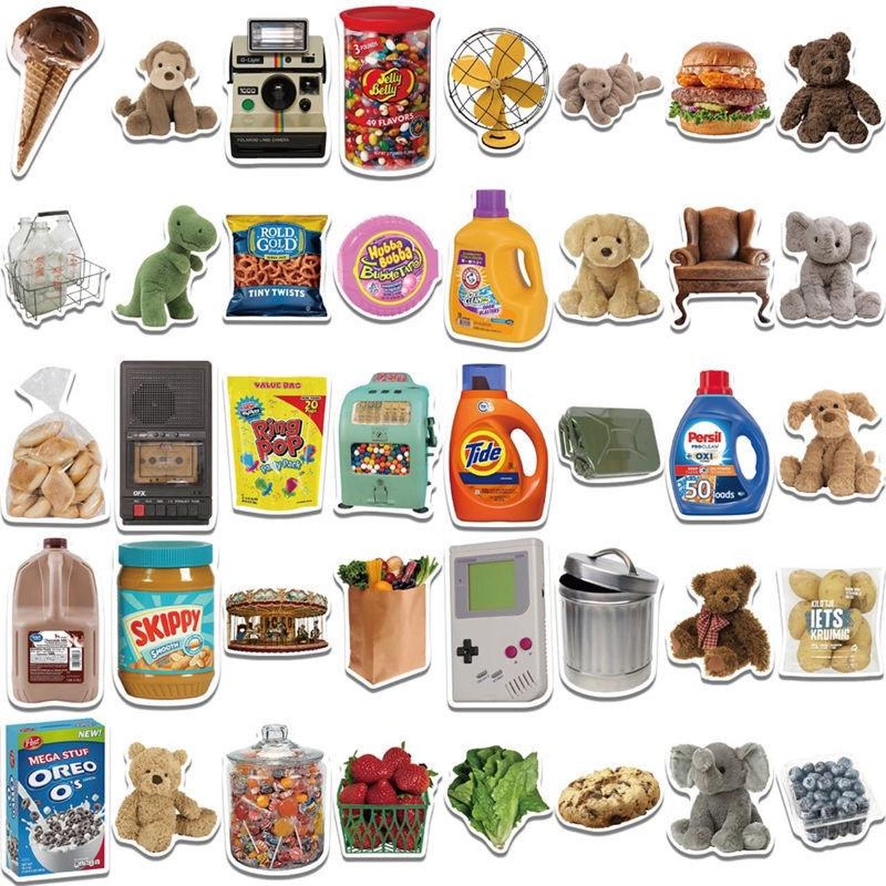 vintage y2k stickers 40pcs 💿 This set includes 40... - Depop