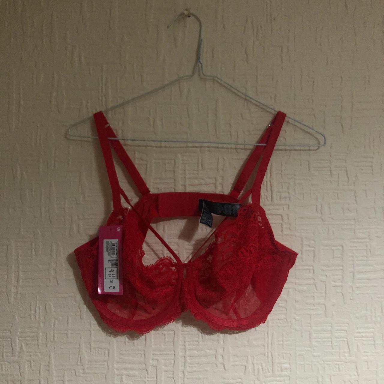 Marks & Spencer Women's Red Bra | Depop