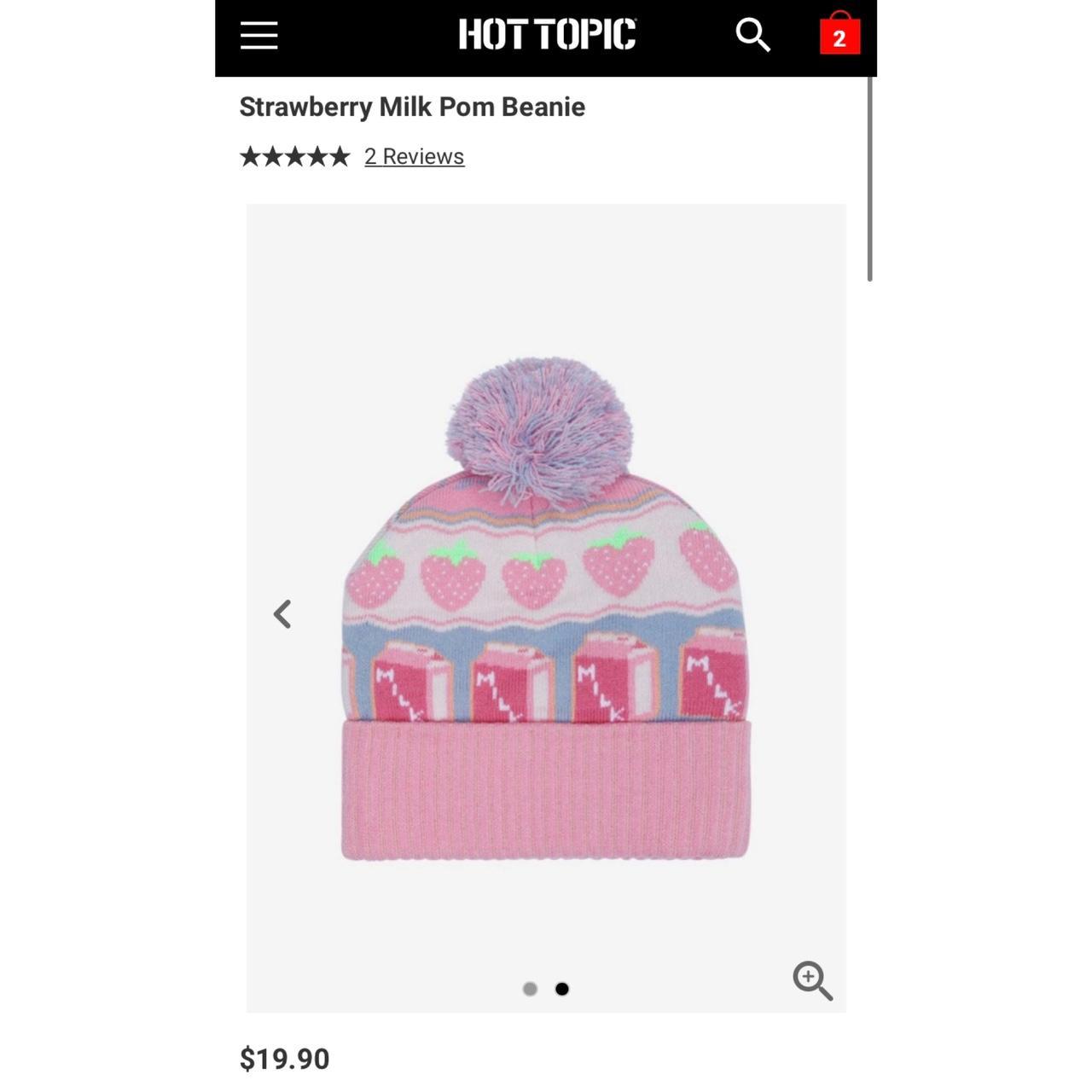 Hot Topic Women's Pink Hat | Depop