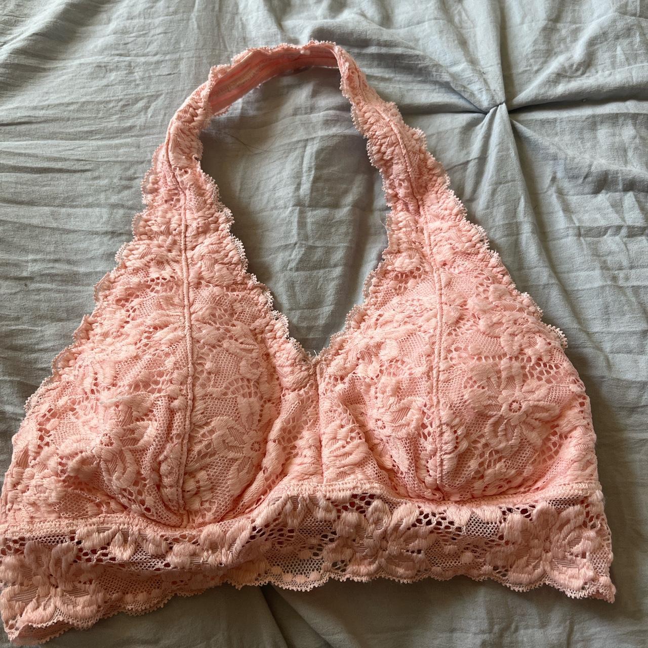 Justice Size 30A pink lace bralette #bra #justice... - Depop