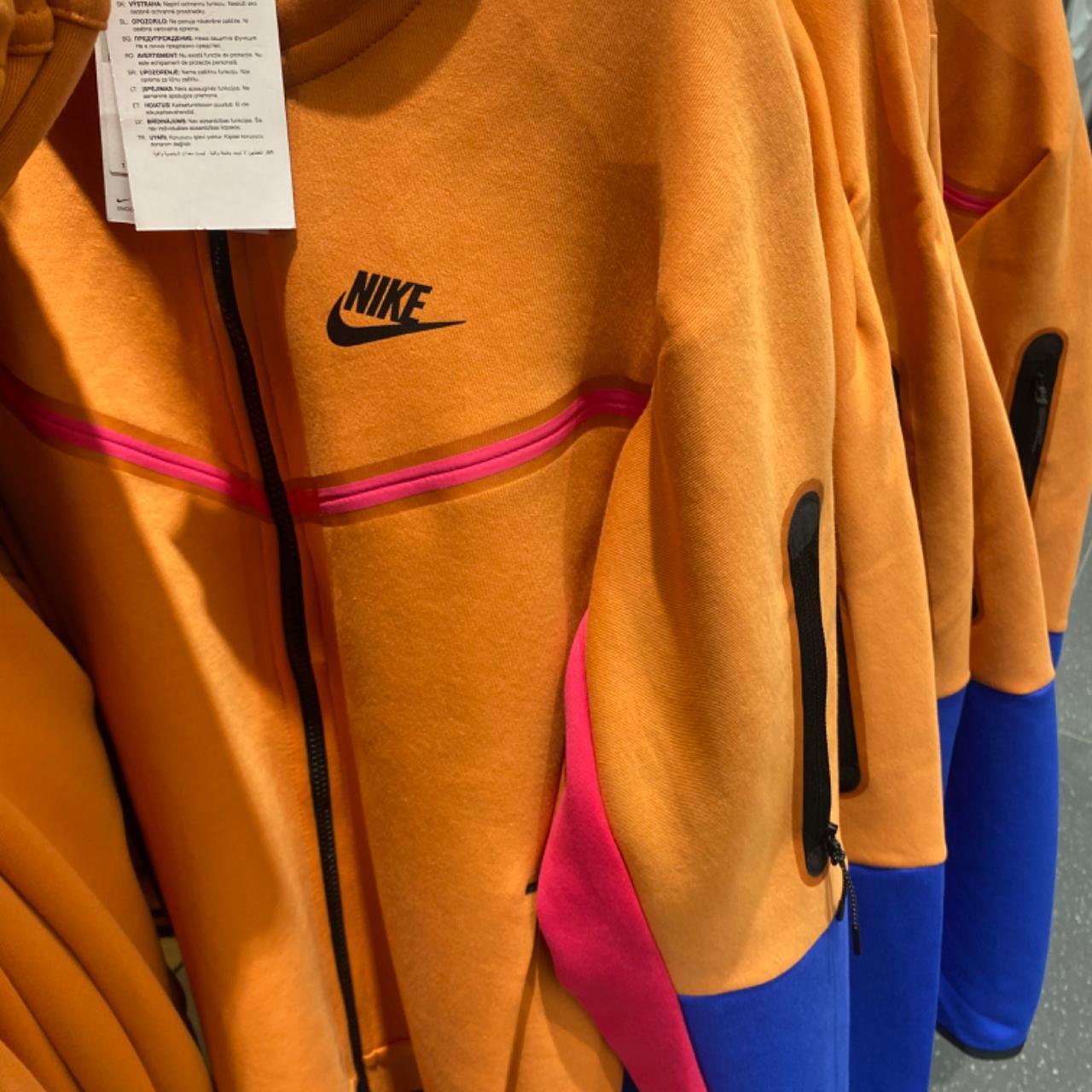 Nike Orange /Curry Tech Fleece Pants - Xs Hoodie -... - Depop