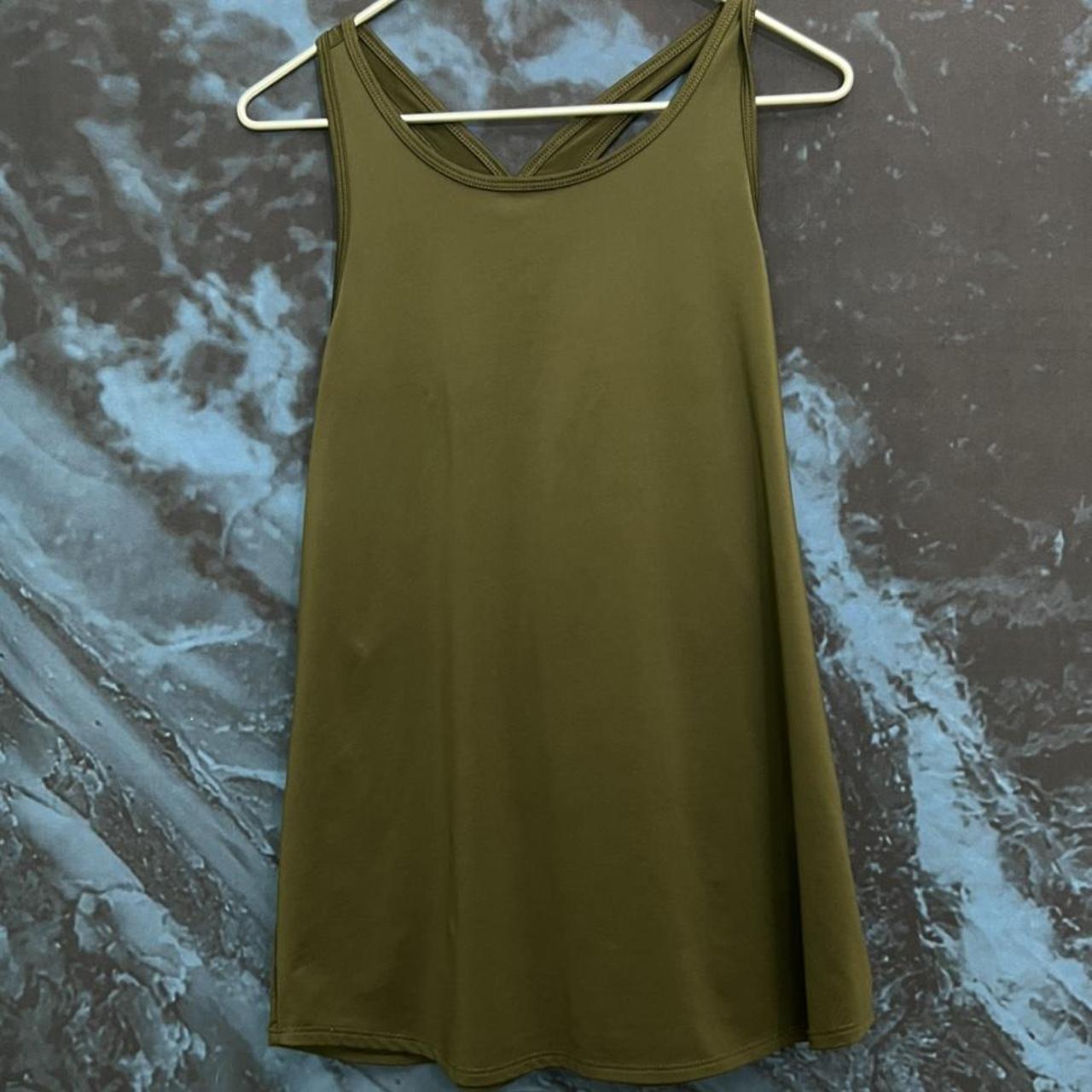 Olive green #Fabletics tank top - Depop
