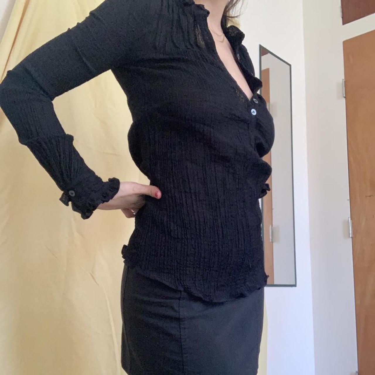 Stunning and sexy #dereklam shirt, somewhat sheer... - Depop