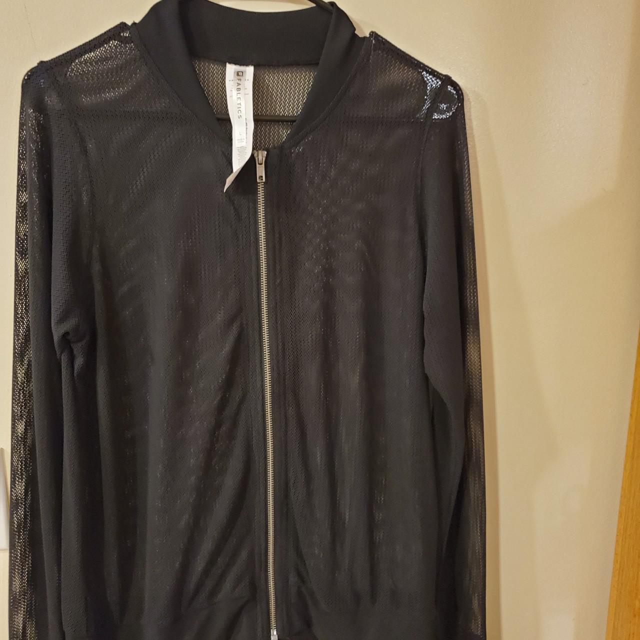 Fabletics Mesh Bomber Jacket - Depop