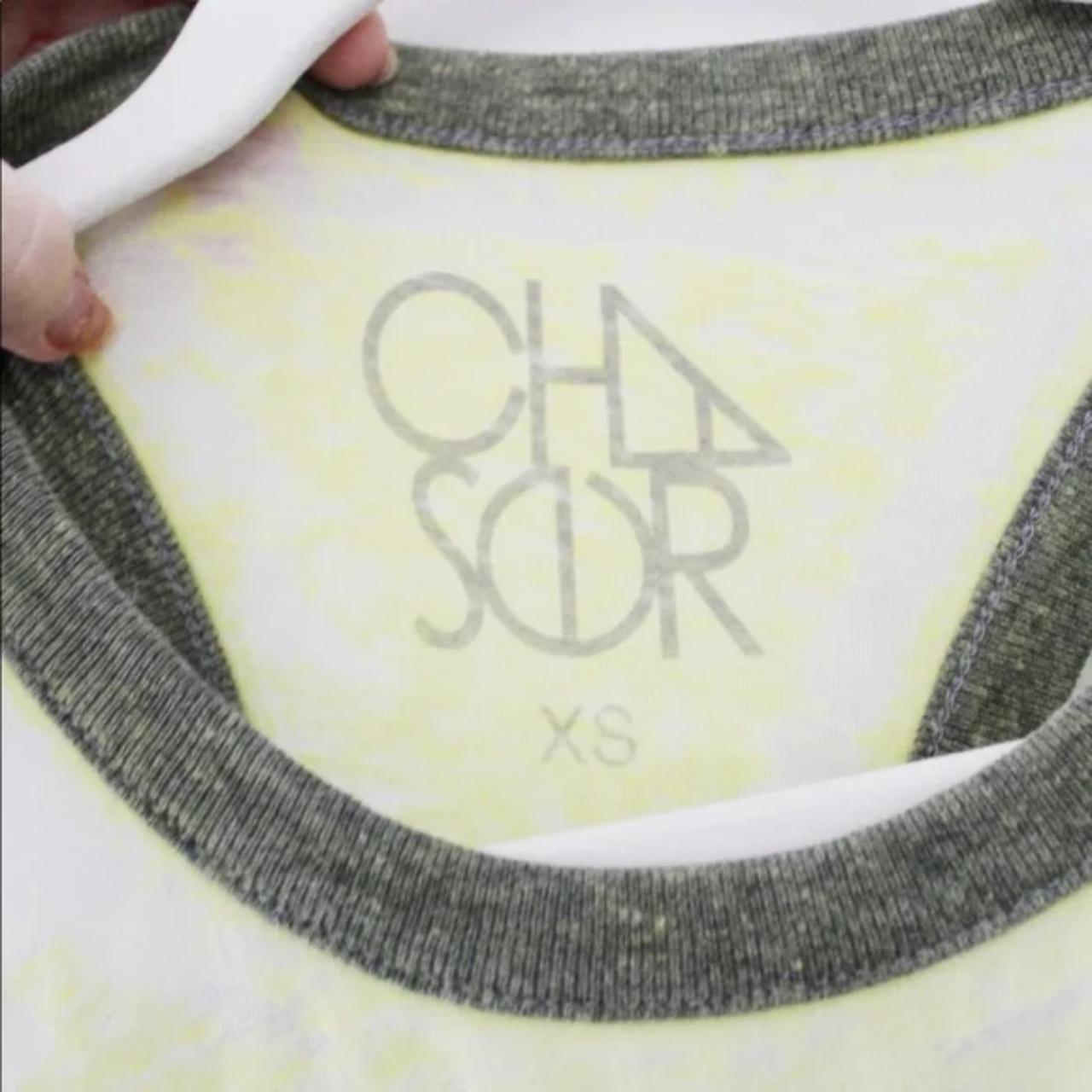 Chaser Brazil Dip Dye Tank Top Yellow/White/Green... - Depop