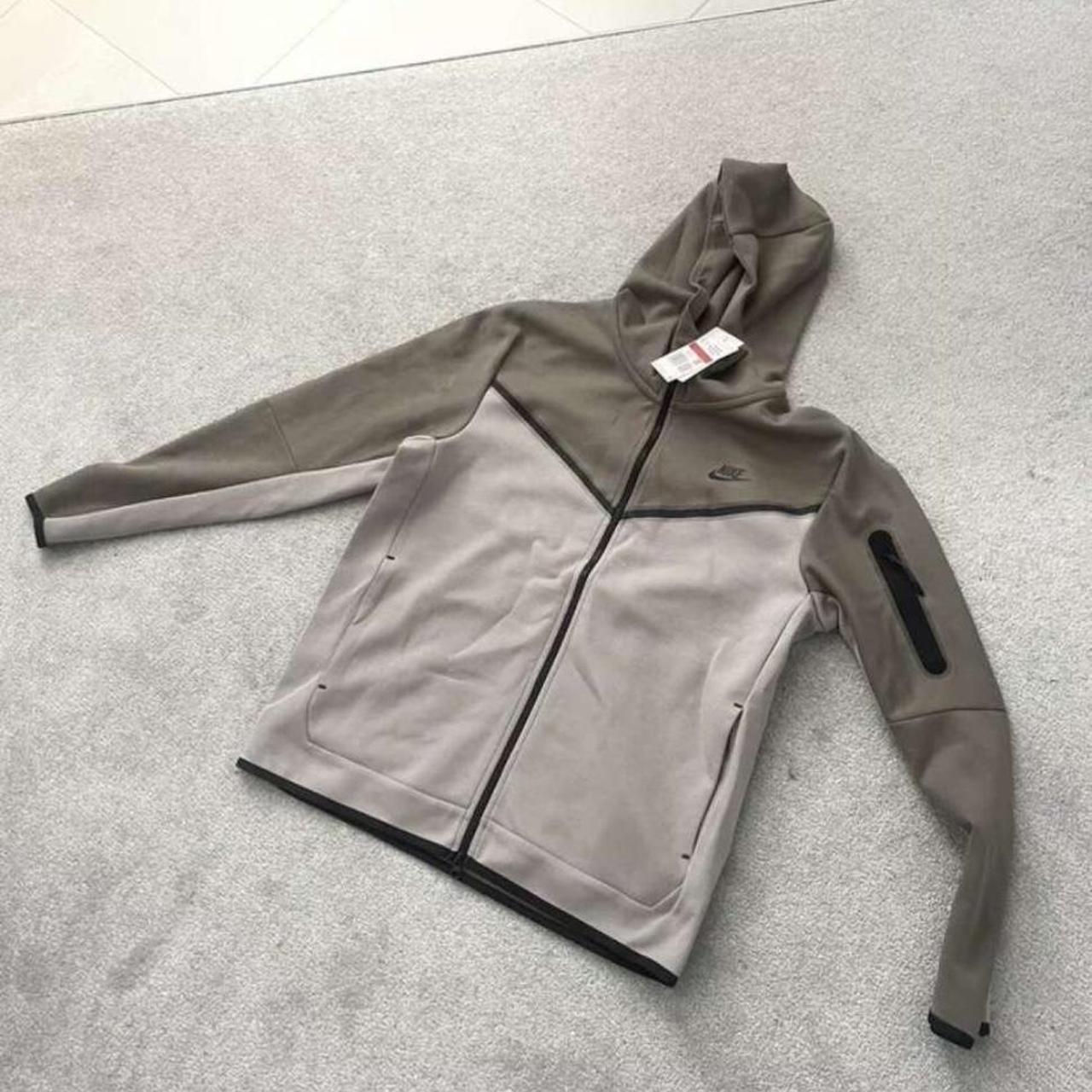 Beige tech fleece, joggers sold separately, size L - Depop